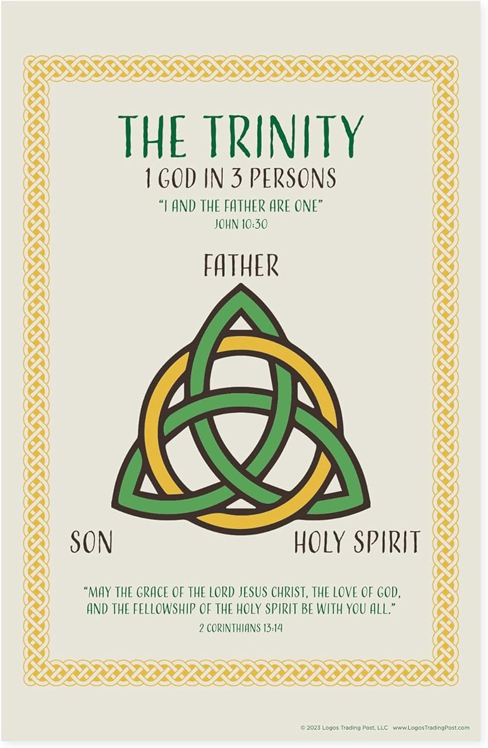 AEFER Bible Posters For Kids - The Trinity, Sunday School Posters For ...