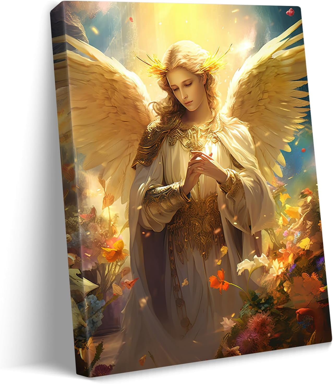 AEFER Bible Stories Canvas Wall Art Heavenly Messenger Archangel ...