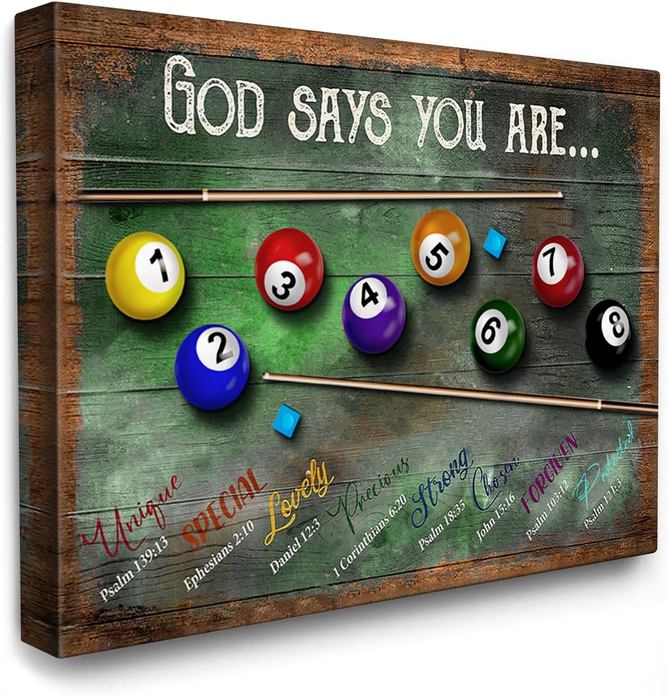 AEFER Billiards Sports Canvas Wall Art Billiards Painting Wall ...