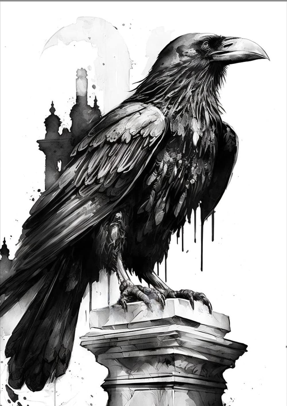AEFER Black Ink wall art series. Watercolor Ink Art Print, poster size ...