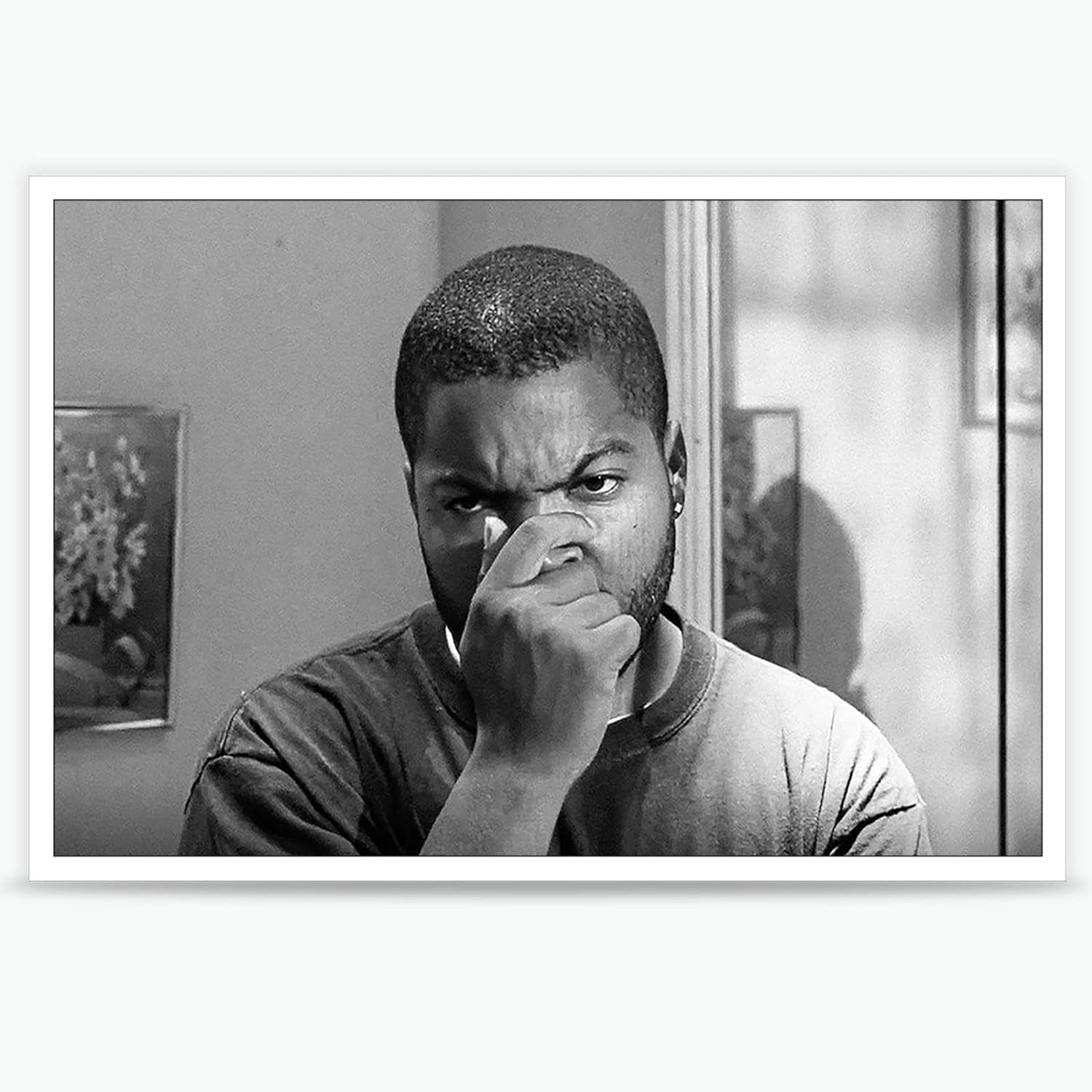 Aefer Black And White Comedy Movies Canvas Print Funky Bathroom Wall