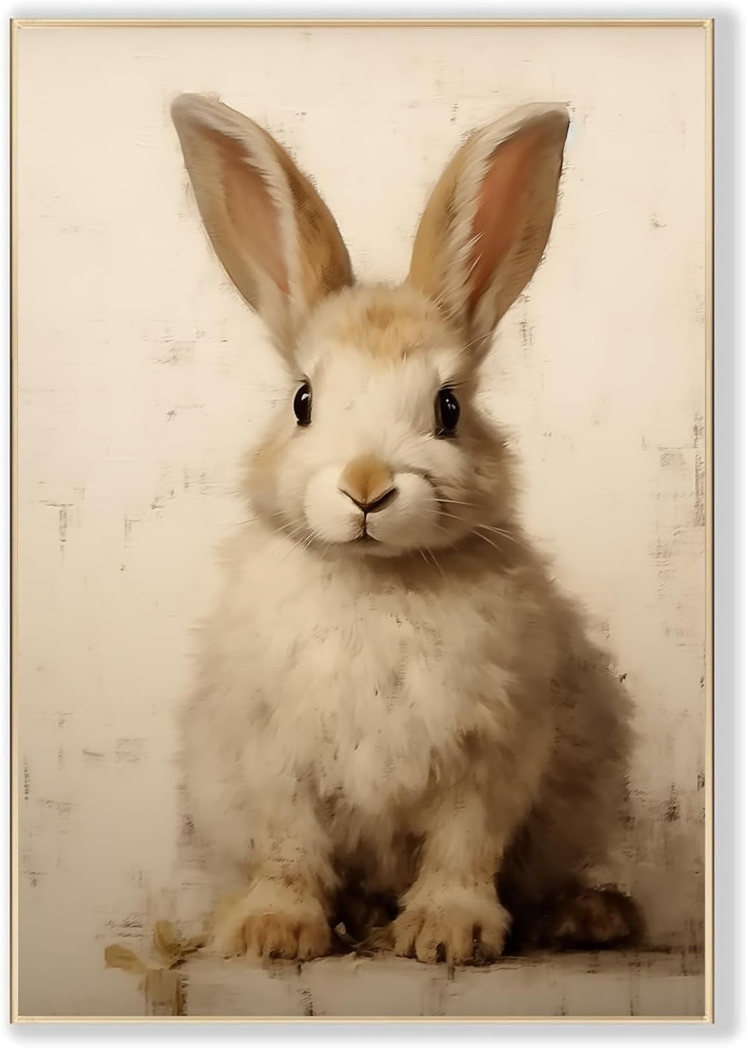 AEFER Bunny Rabbit Canvas Wall Art Funny Animal Pictures Cute Bunny ...