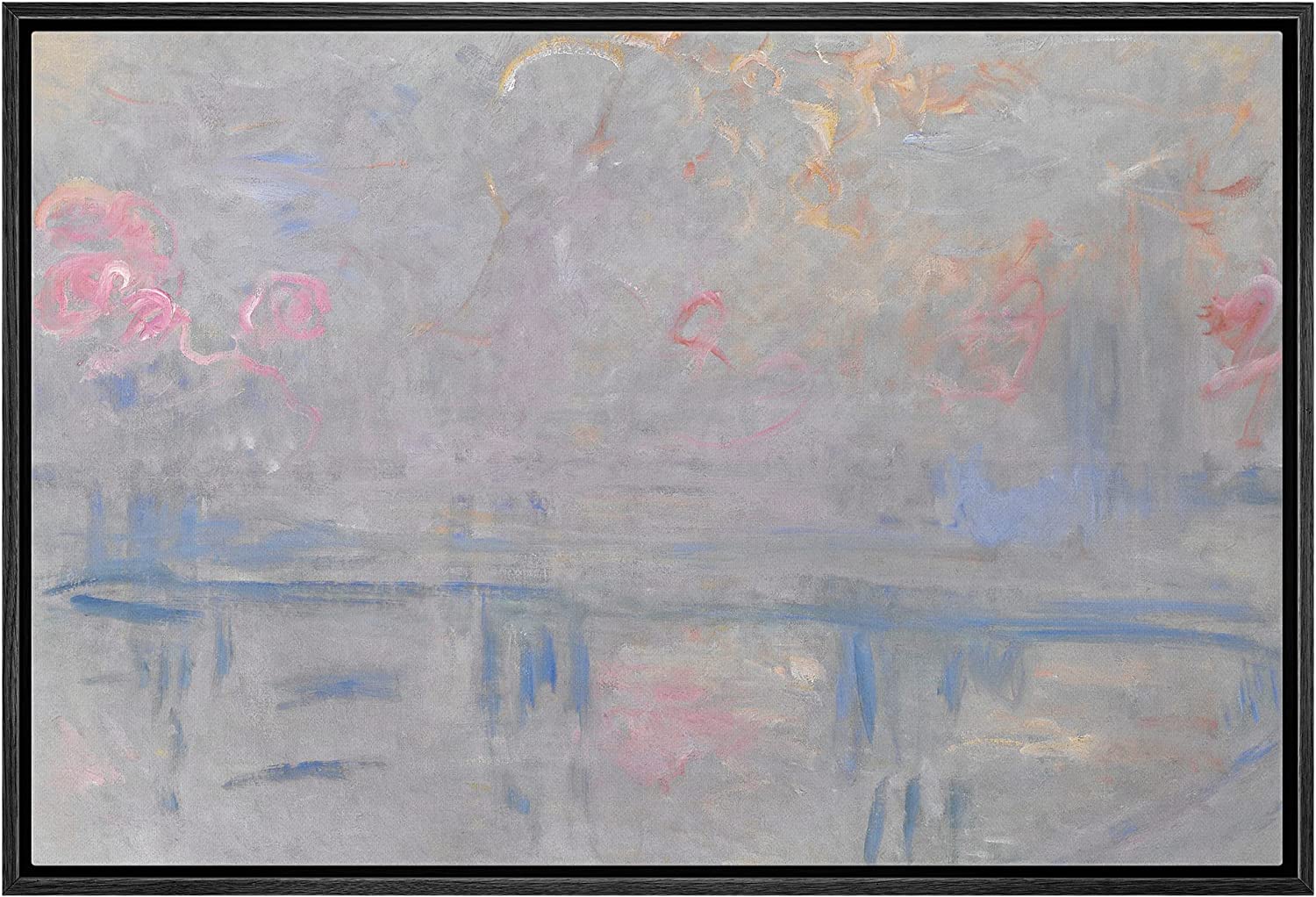 AEFER Canvas Print Wall Art Charing Cross Bridge by Claude Monet ...