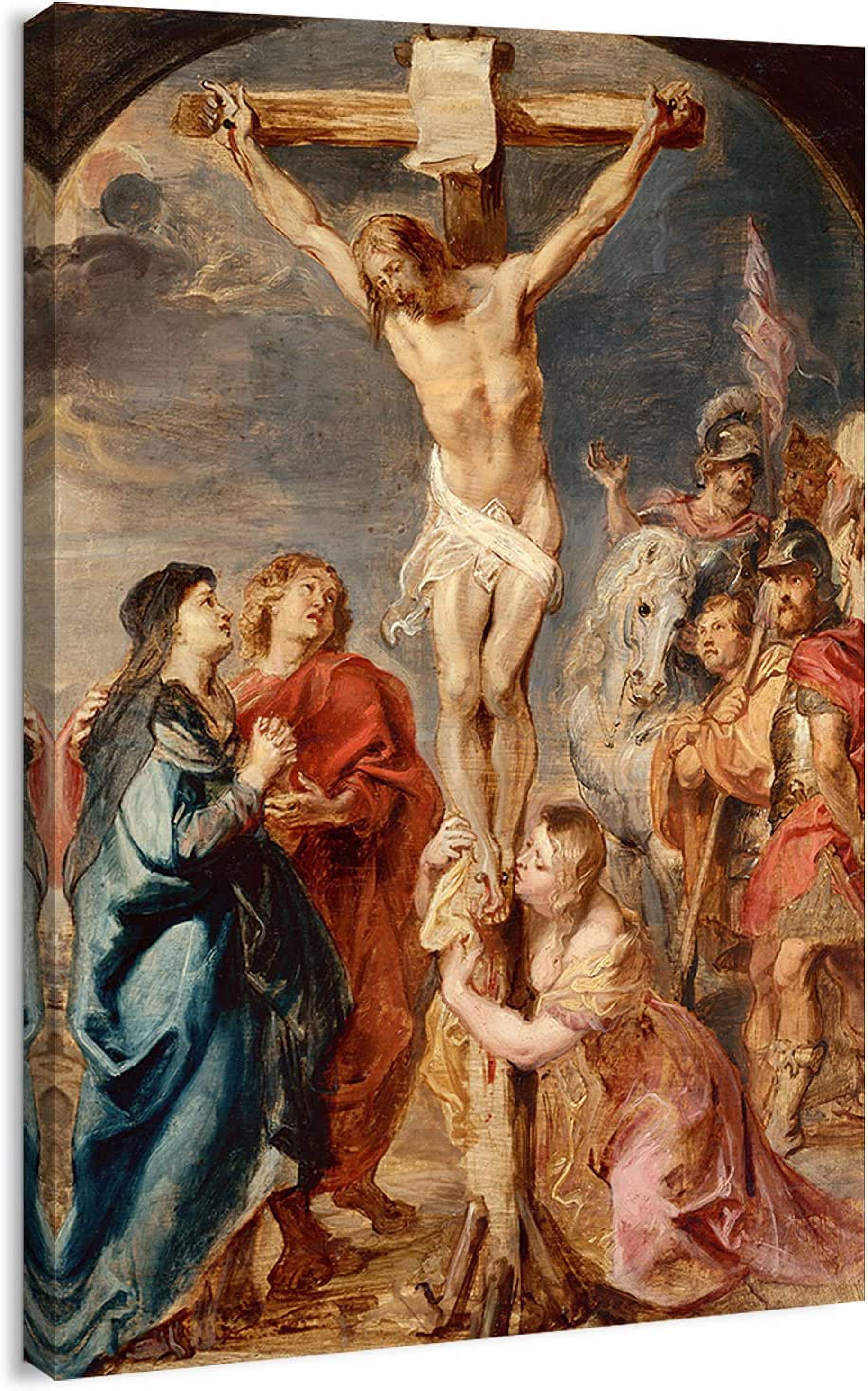 AEFER Canvas Print Wall Art - Christ on The Cross by Peter Paul Rubens - 16x24 inches - Walmart.com