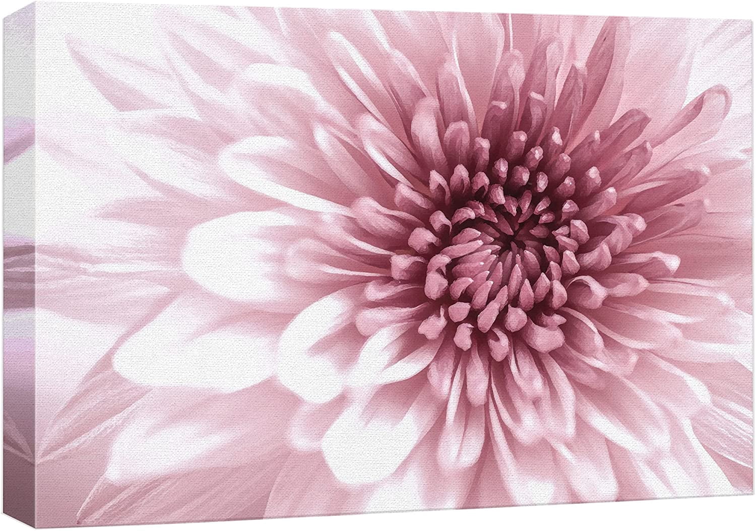 AEFER Canvas Print Wall Art Close Up Details of Pink Chrysanthemum ...