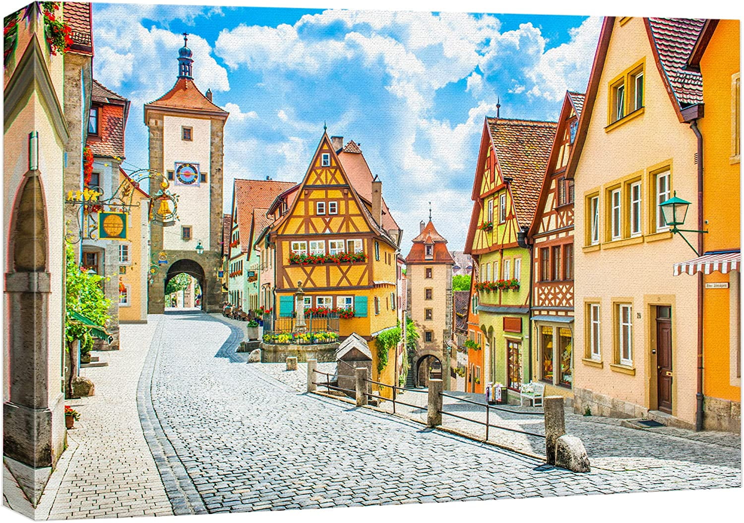 AEFER Canvas Print Wall Art Dutch Netherlands Countryside Village ...