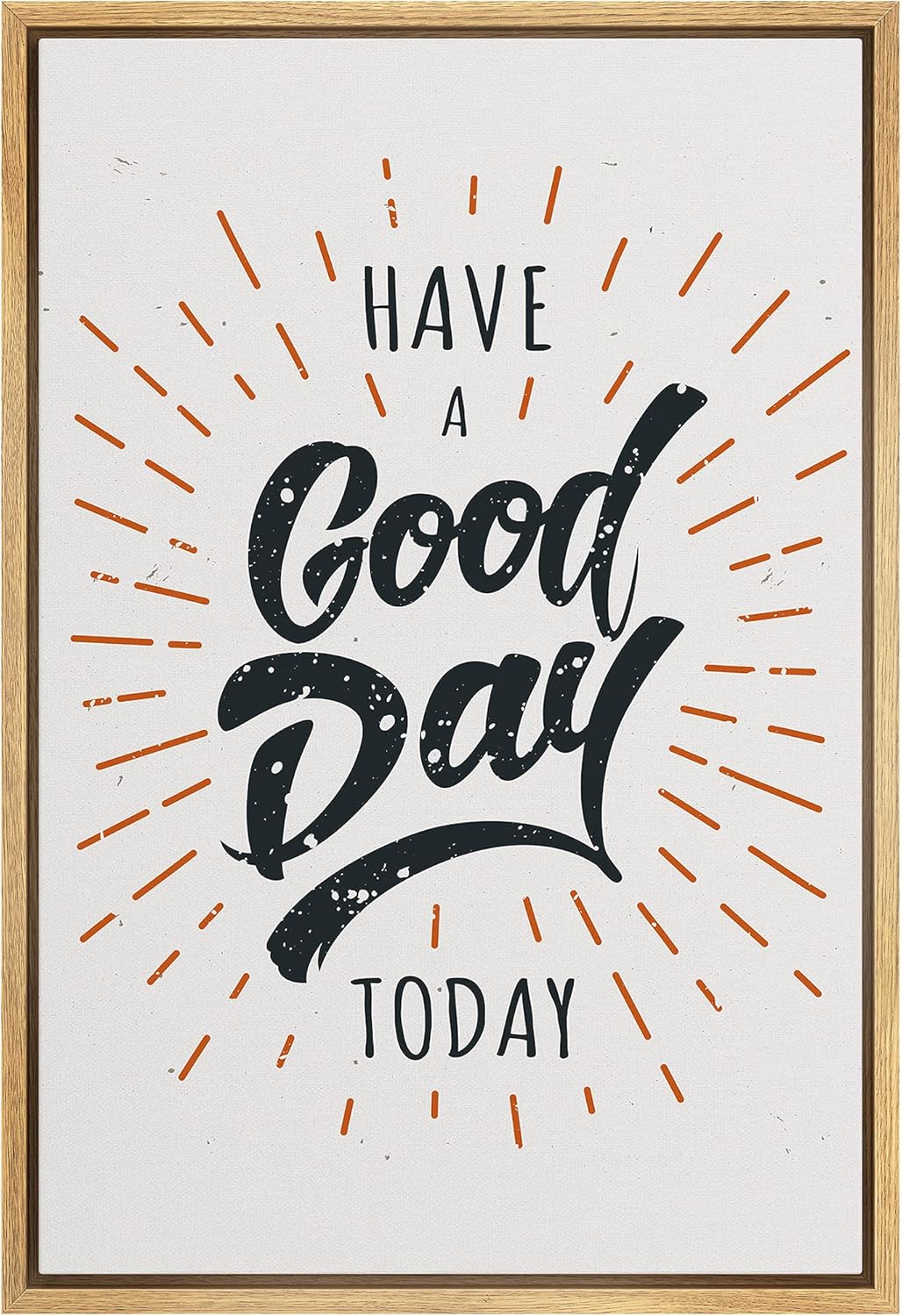 AEFER Canvas Print Wall Art Have A Good Day Phrase Art People Motivation Typography Modern Art ...