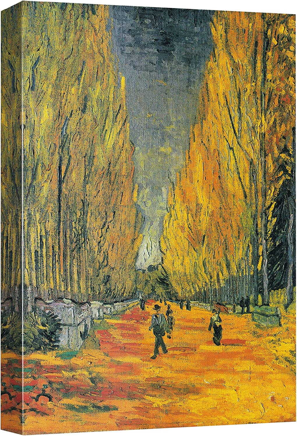 AEFER Canvas Print Wall Art Les Alyscamps by Master Artist Vincent Van Gogh Nature Wilderness ...