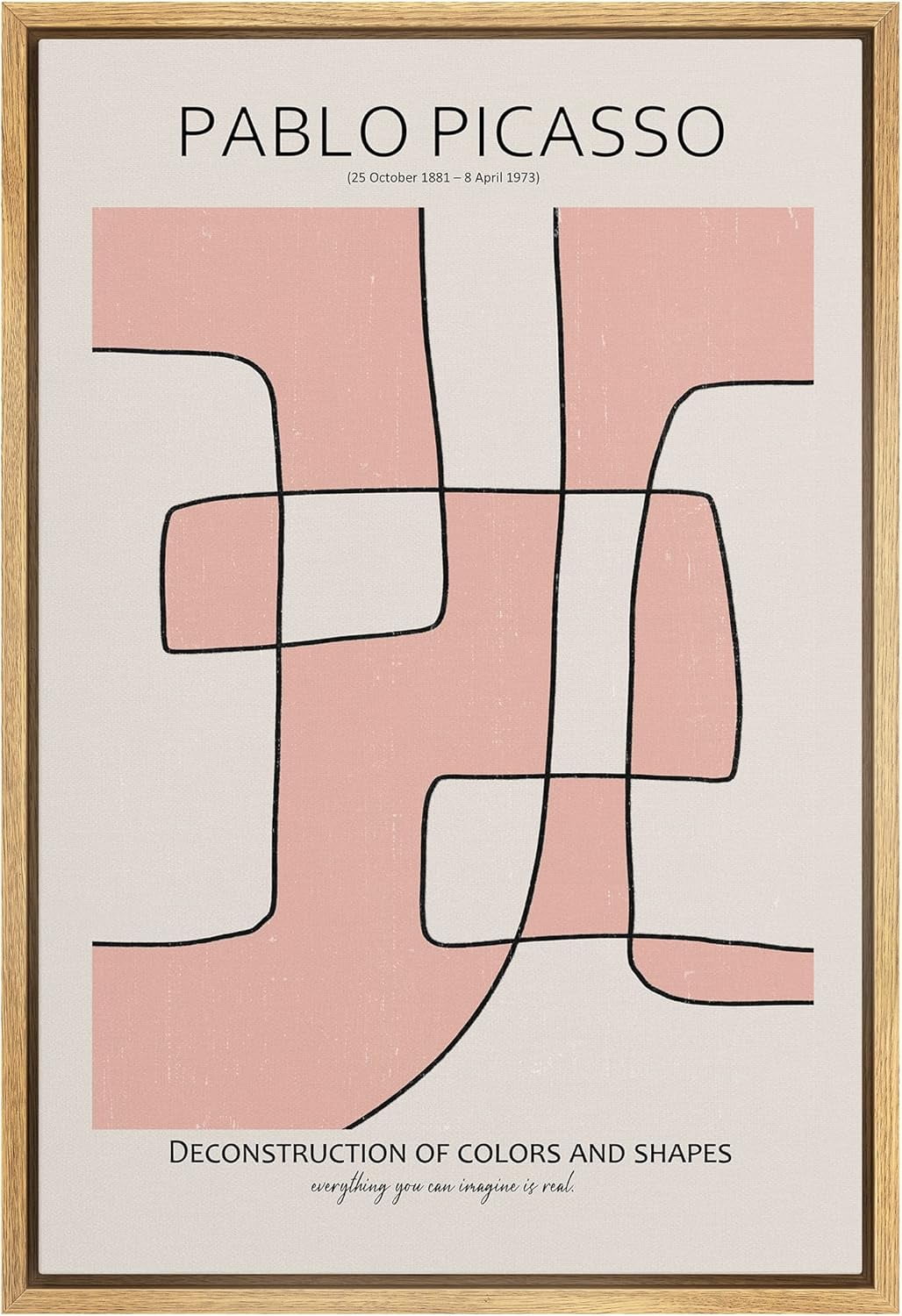 AEFER Canvas Print Wall Art Pablo Picasso Red Geometric Line Art ... AEFER Canvas Print Wall Art Pablo Picasso Red Geometric Line Art ...
