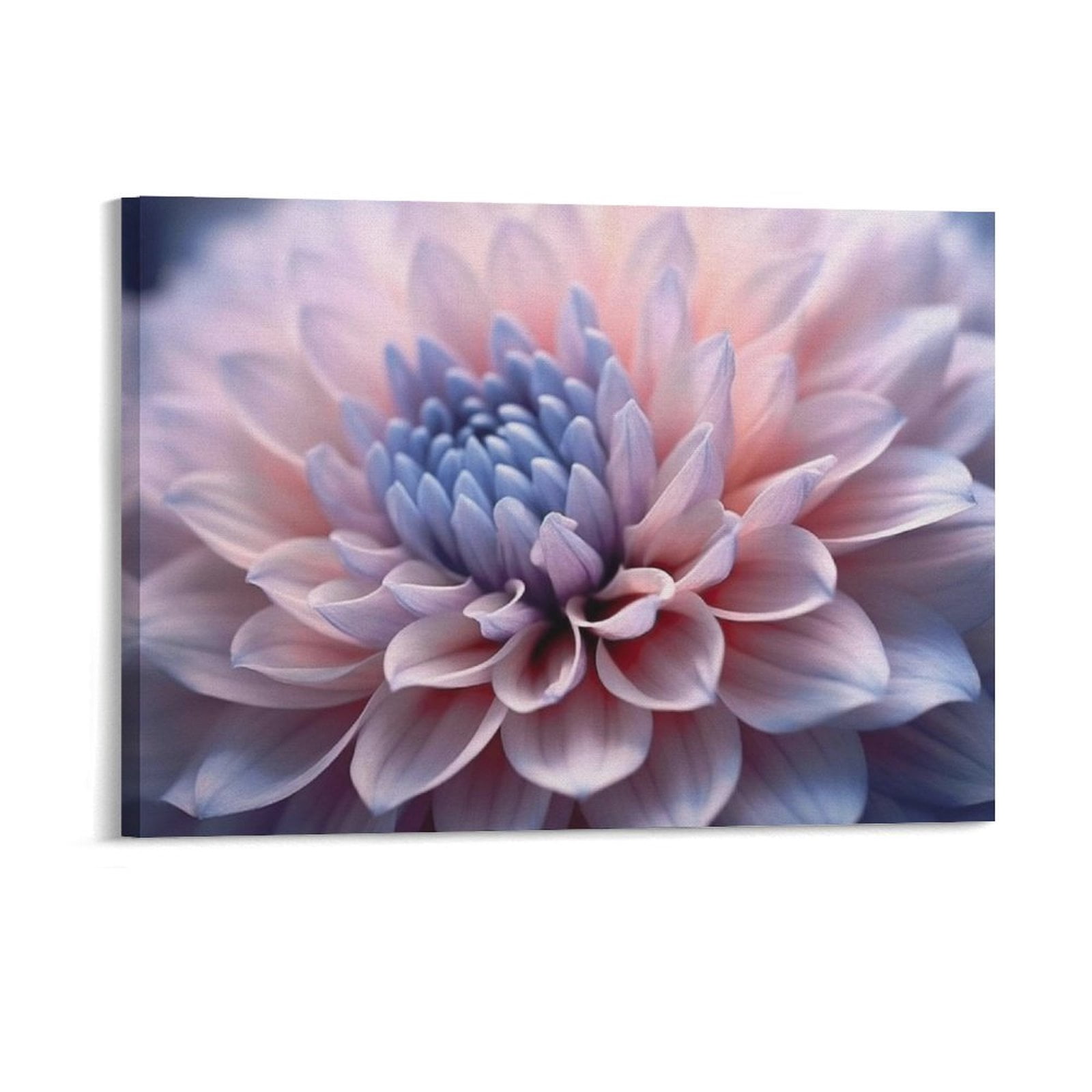 AEFER Canvas Print Wall Art Pink Lotus Flower Closeup Nature Wilderness ...