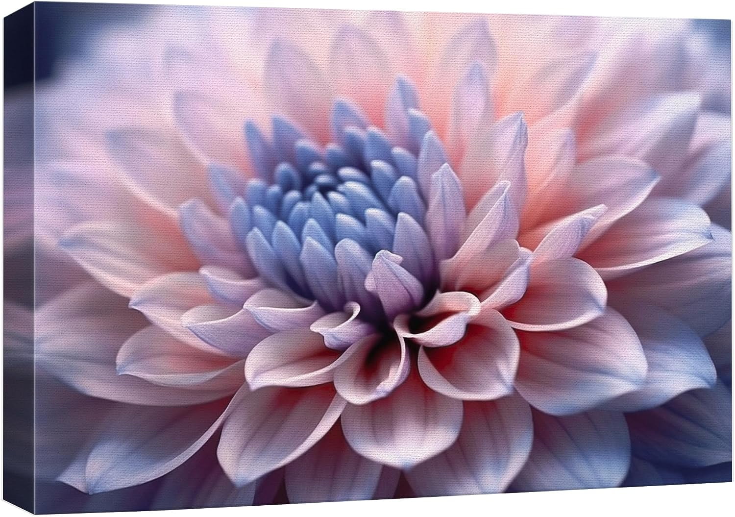 AEFER Canvas Print Wall Art Pink Lotus Flower Closeup Nature Wilderness ...