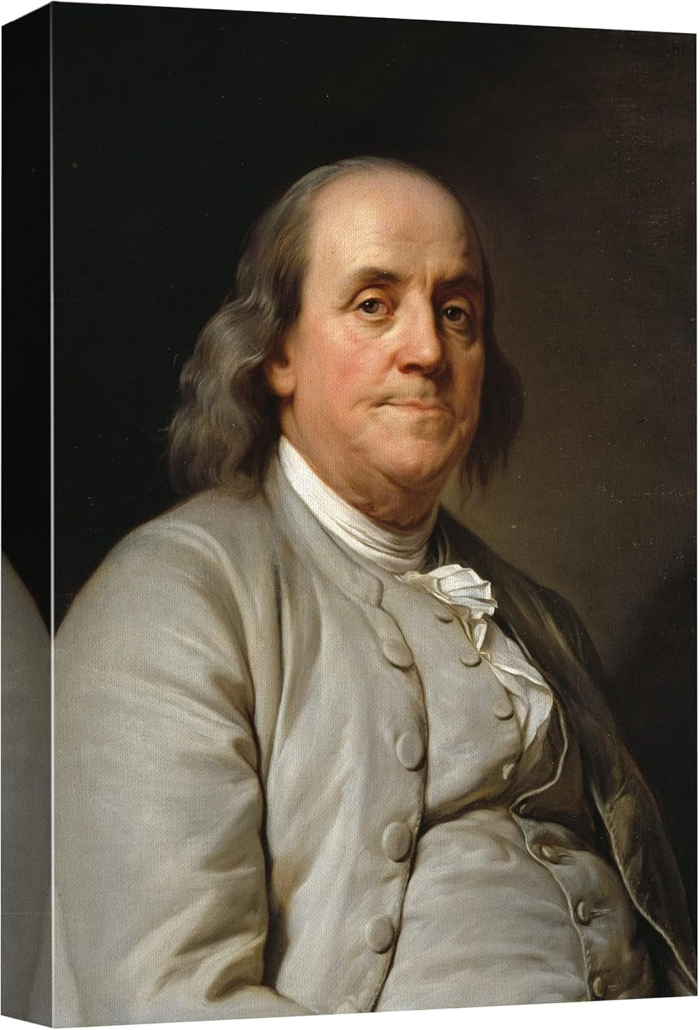 AEFER Canvas Print Wall Art Portrait of Benjamin Franklin People Pop ...