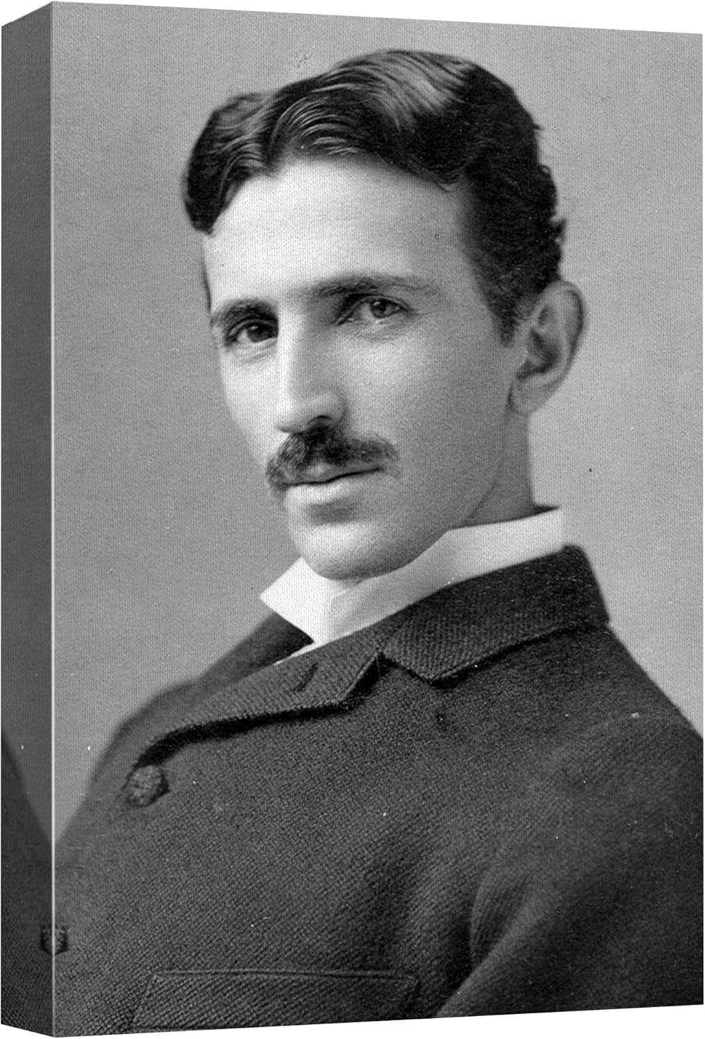 AEFER Canvas Print Wall Art Portrait of Nikola Tesla People Pop Culture ...