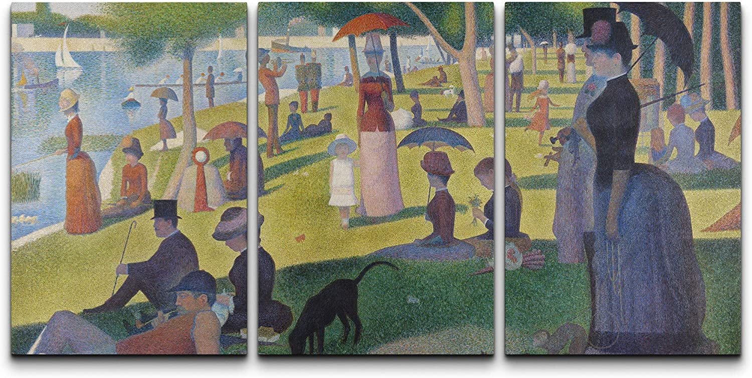 AEFER Canvas Print Wall Art Set La Grande Jatte by Georges Seurat ...