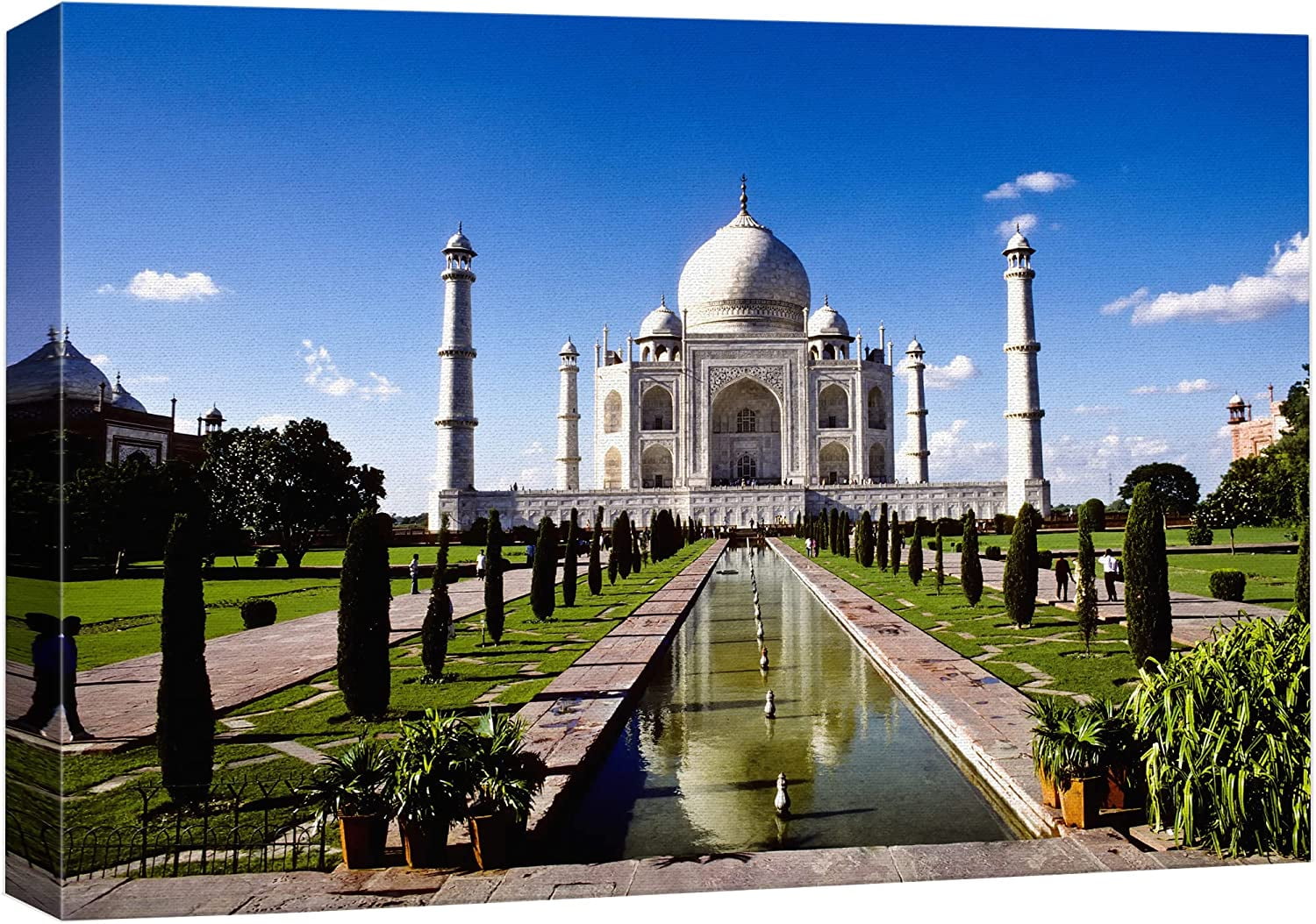 AEFER Canvas Print Wall Art Taj Mahal Landmark in Agra, India ...