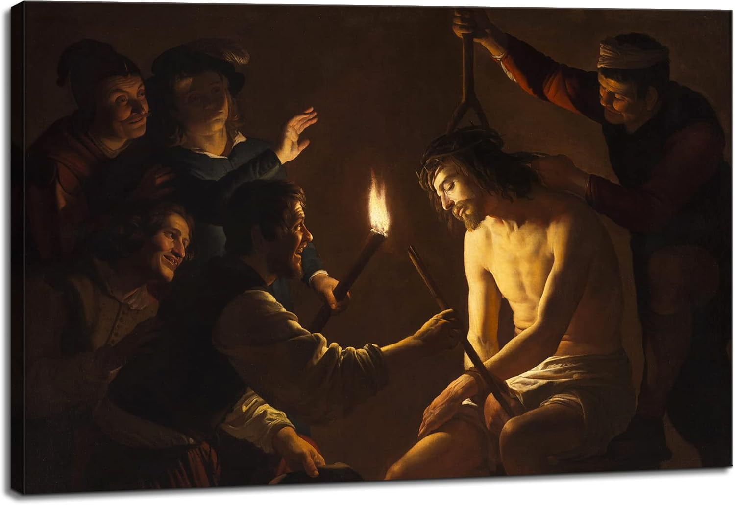 AEFER Canvas Print Wall Art - The Mocking of Christ, Circa 1616 by ...