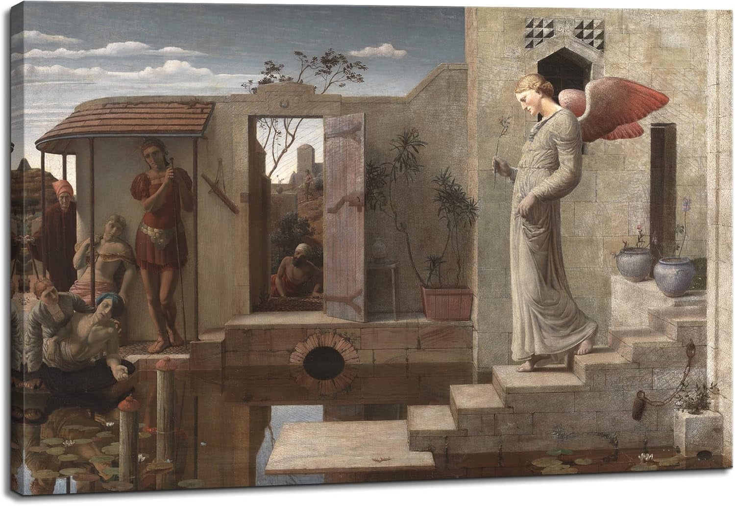 AEFER Canvas Print Wall Art - The Pool of Bethesda, 1877 by Robert ...
