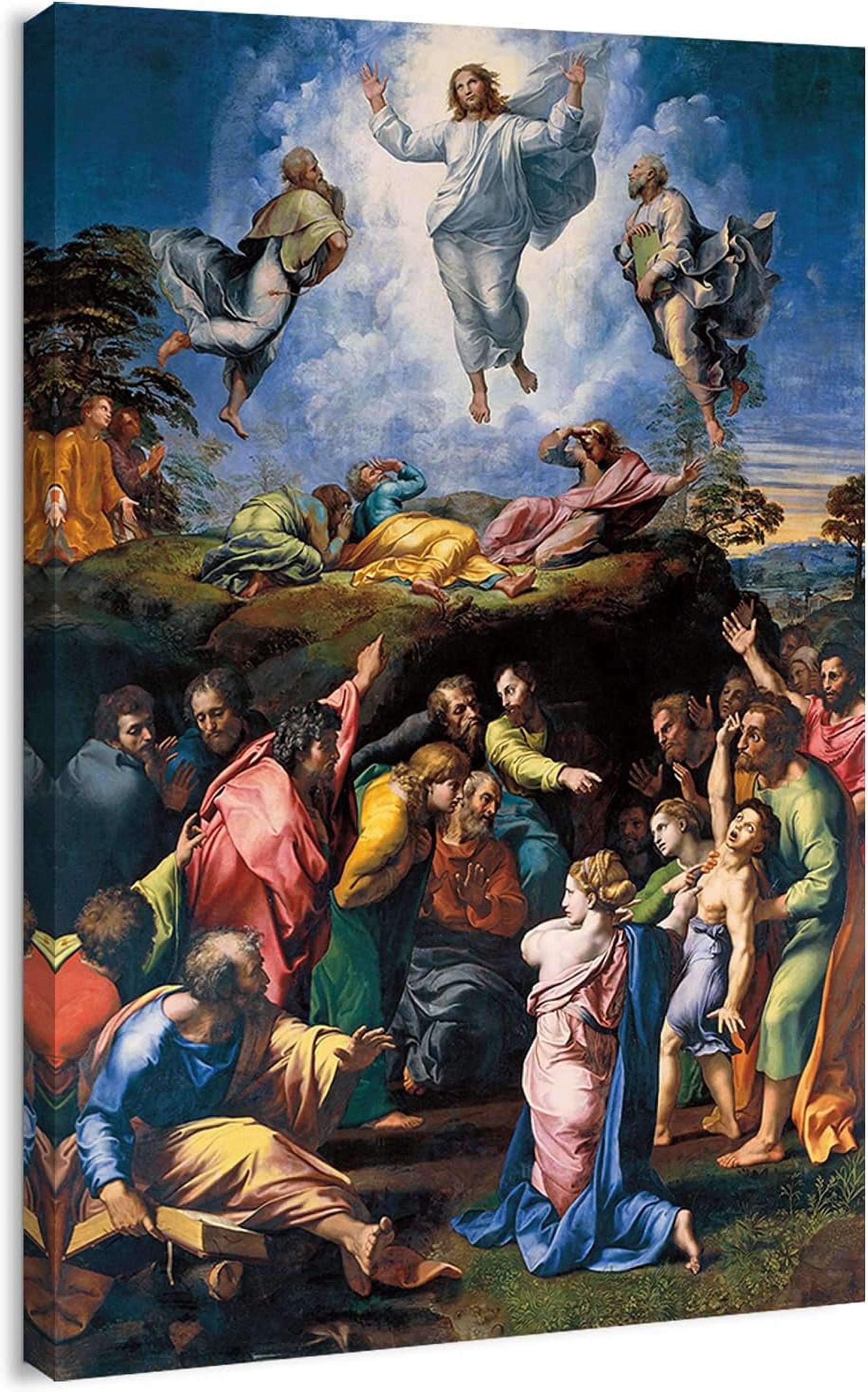 AEFER Canvas Print Wall Art - The Transfiguration by Raphael - 32x48 ...
