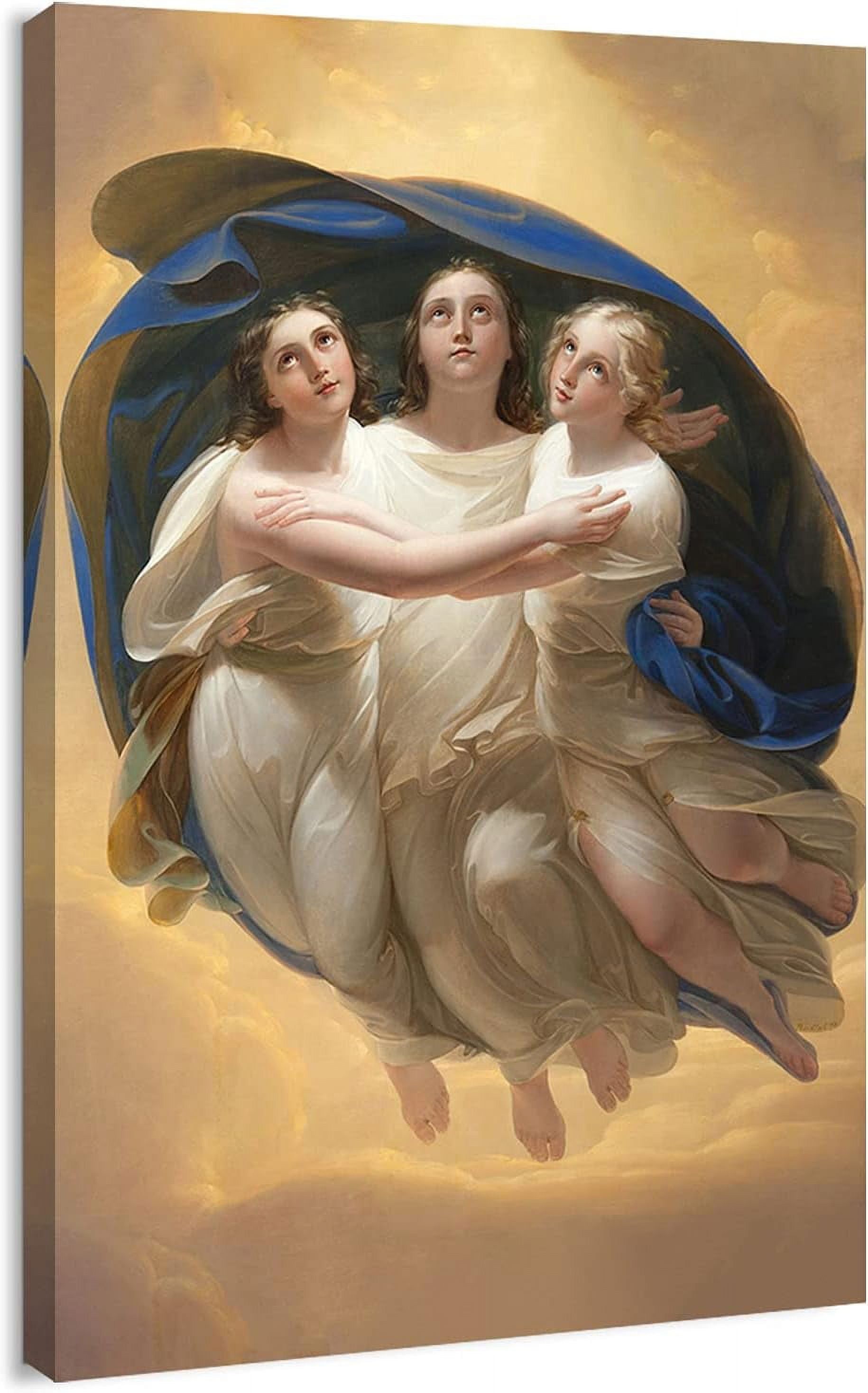 AEFER Canvas Print Wall Art - Three Angels (Faith, Hope and Love), 1830 ...