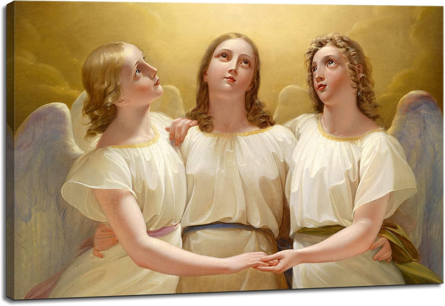 AEFER Canvas Print Wall Art - Three Guardian Angels, 1822 by Frantisek ...