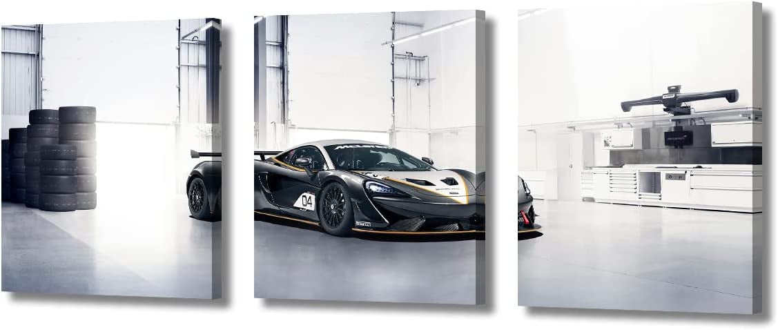 AEFER Canvas Prints Sports Car Wall Art Modern Home Decor Speed Racing ...