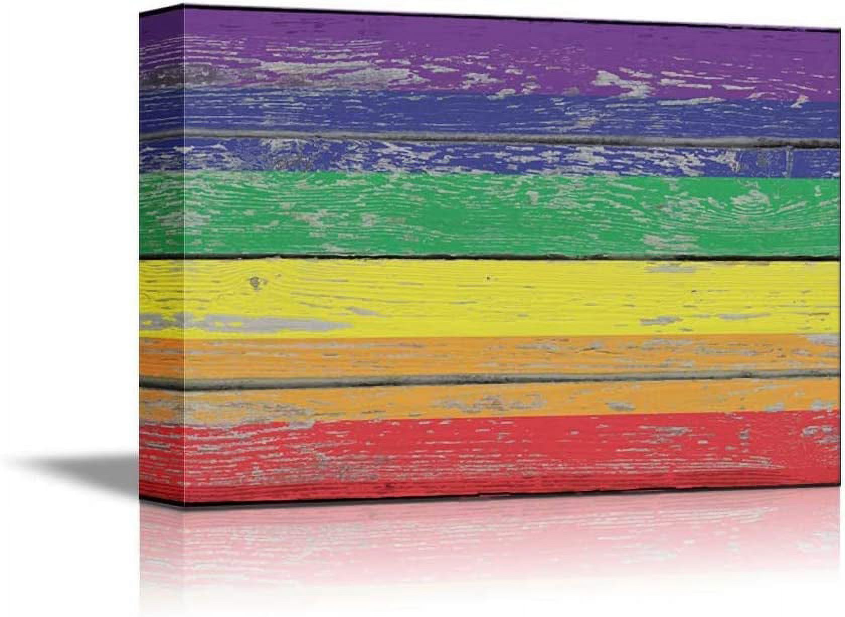 AEFER Canvas Prints Wall Art Rainbow Flag Gay Pride Flag/LGBT Pride ...
