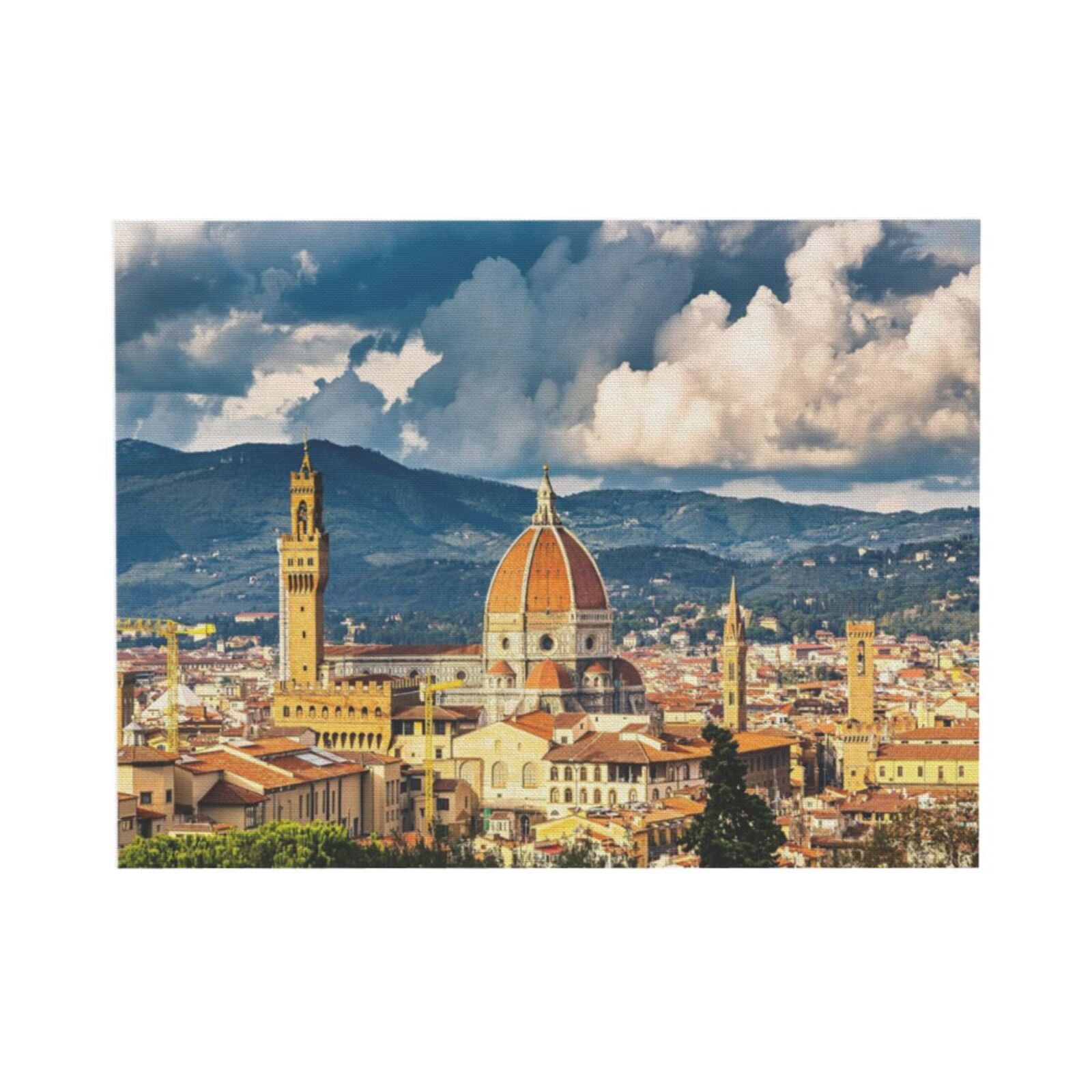 AEFER Canvas Prints Wall Art - View on Florence and Duomo Cathedral ...