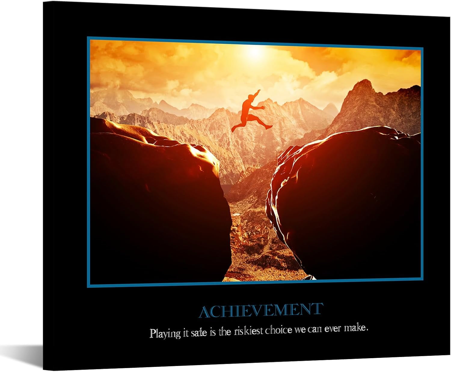 AEFER Canvas Quotes with Achievement Art for Office Wall ...