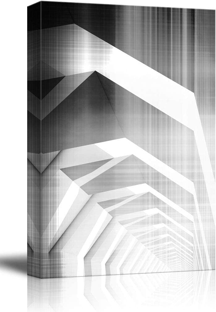 AEFER Canvas Wall Art - Abstract Geometry Industrial Style Pattern ...