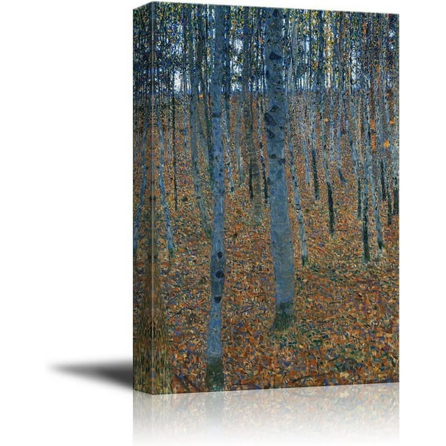AEFER Canvas Wall Art - Beech Grove I by Gustav Klimt Modern Home Art Unframe: 18x12inch(45x30cm ...