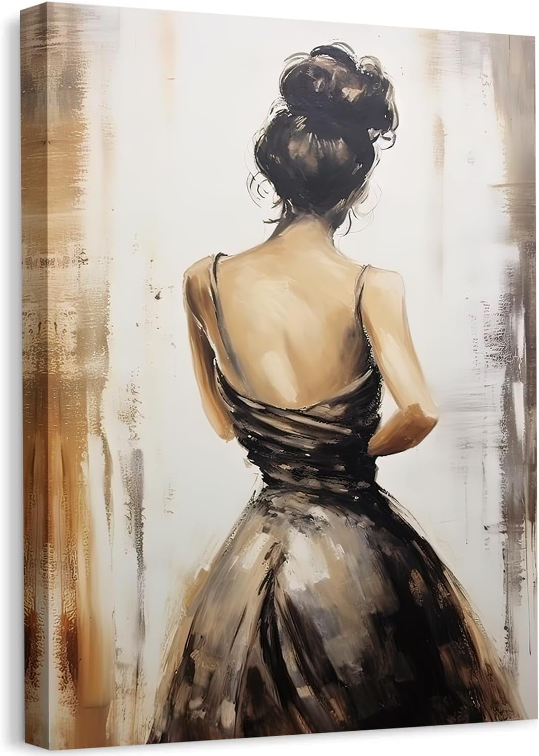 AEFER Canvas Wall Art Dancing Girl Painting Abstract Beautiful Dancing ...