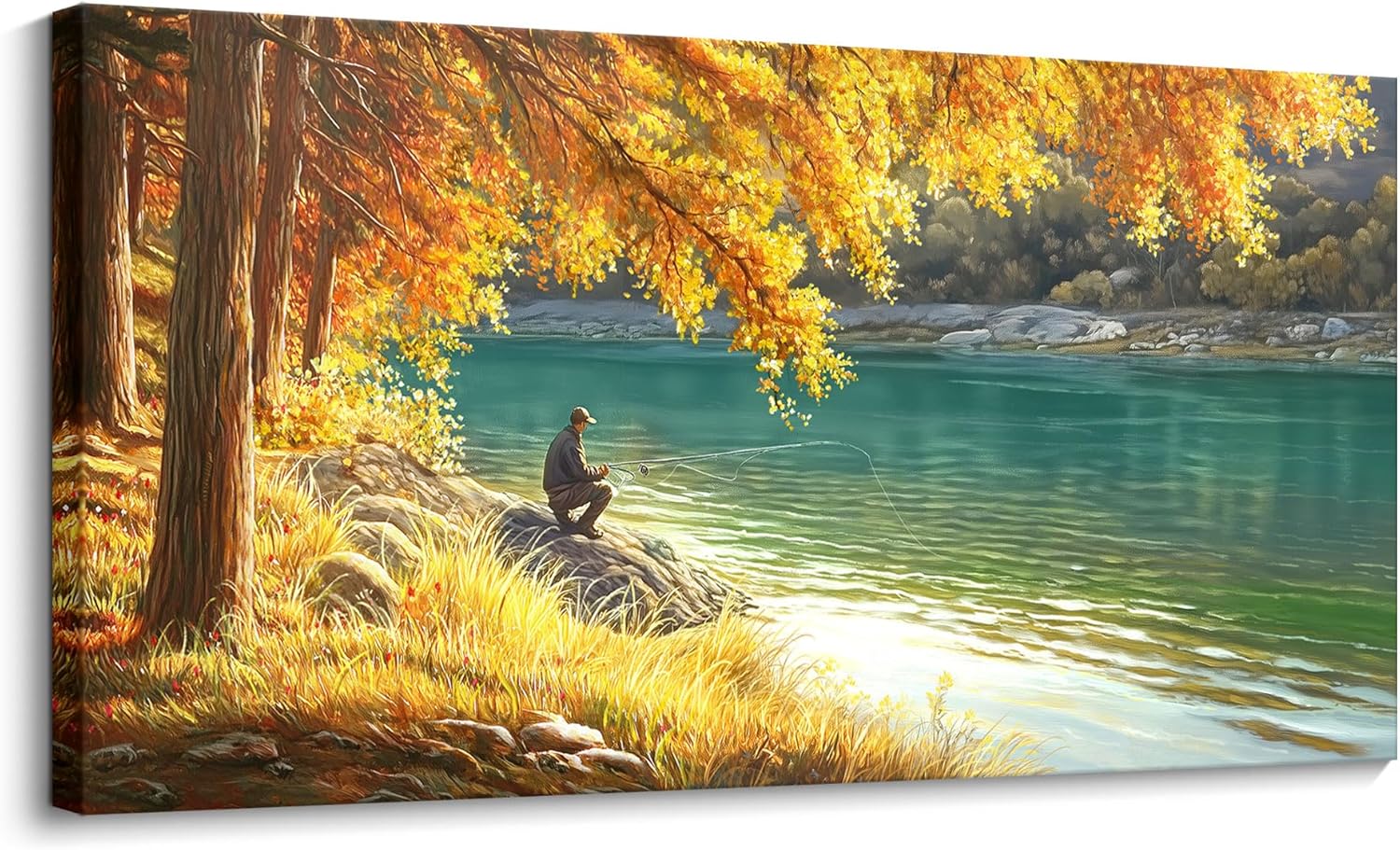 AEFER Canvas Wall Art Decor - Natural Landscape Wall Art for Bedroom ...