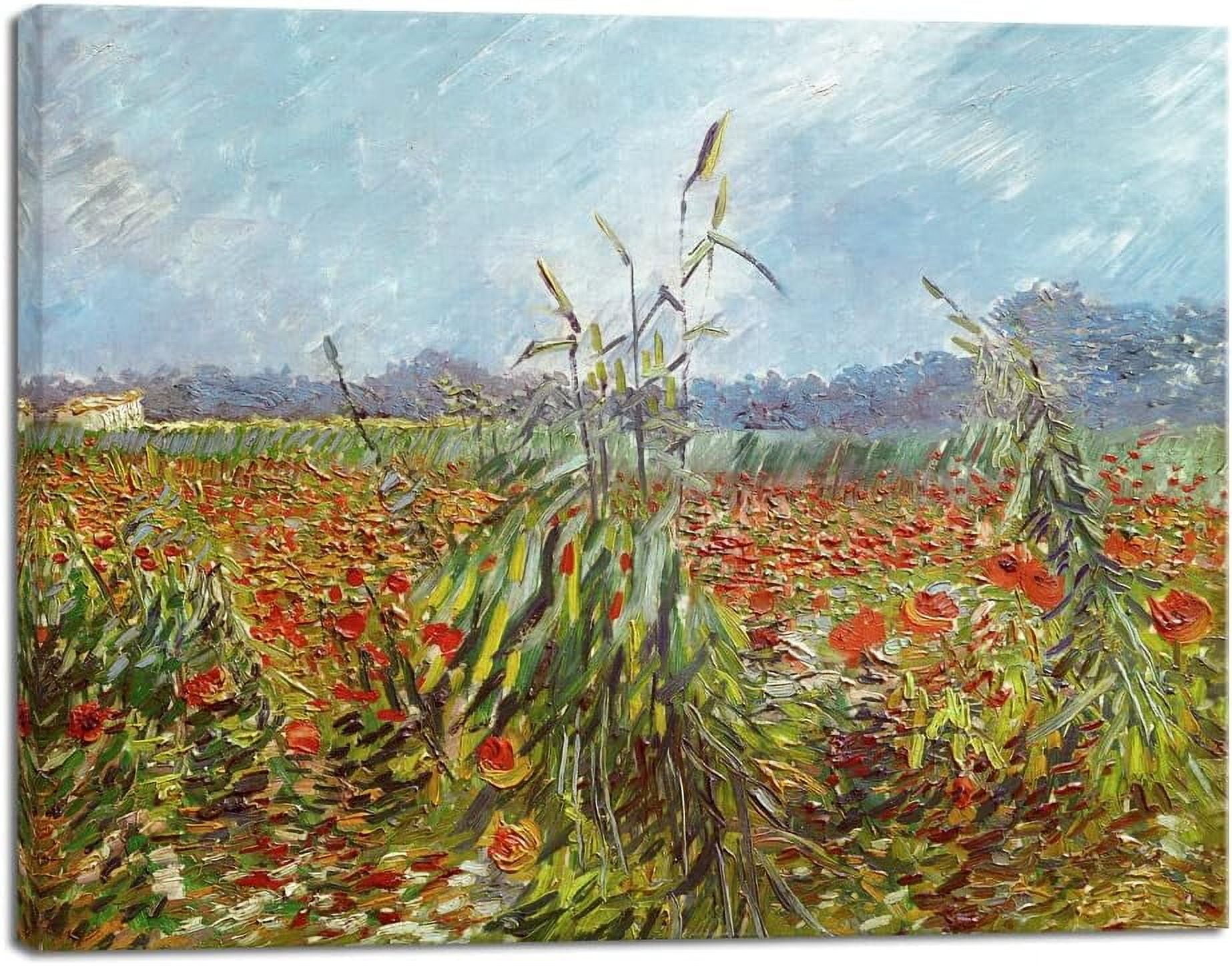 AEFER Canvas Wall Art Green Ears of Wheat Canvas Prints of Vincent Van ...