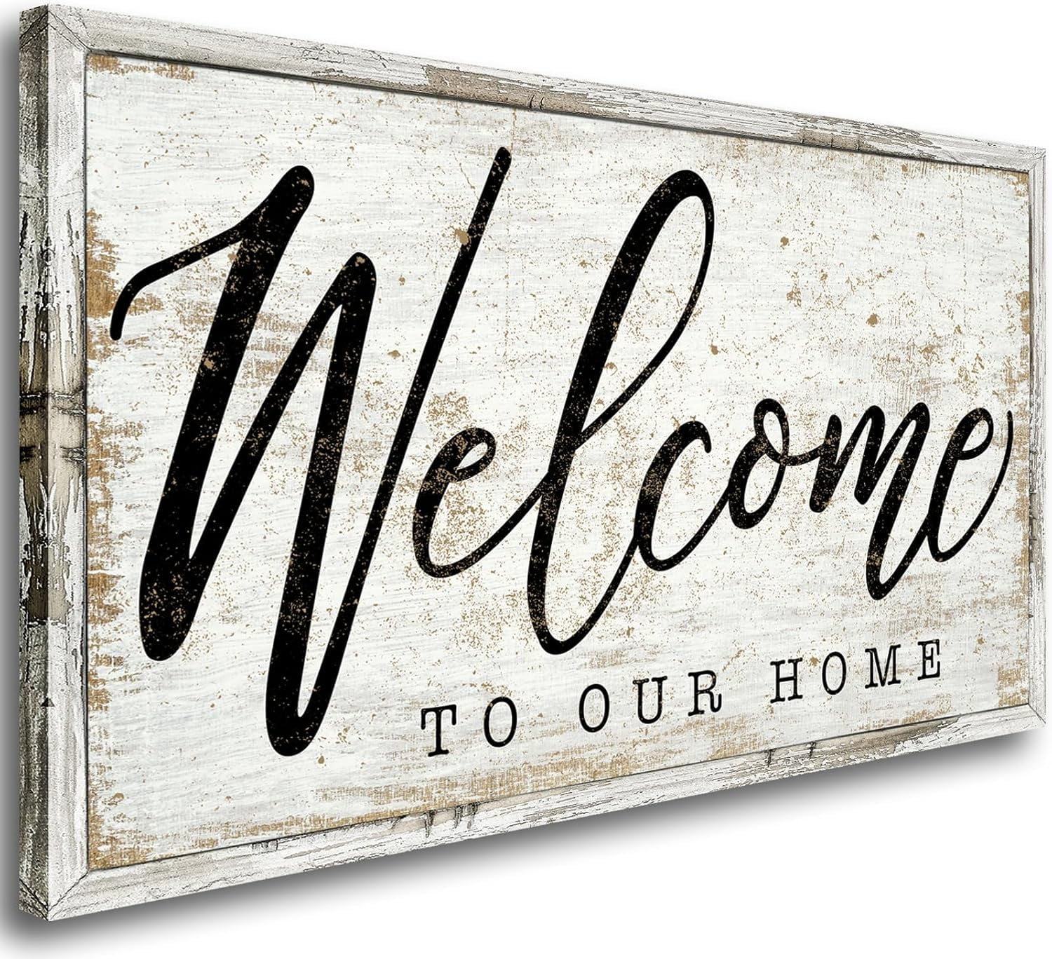 AEFER Canvas Wall Art for Living Room|Welcome to Our Home|Welcome Wall ...