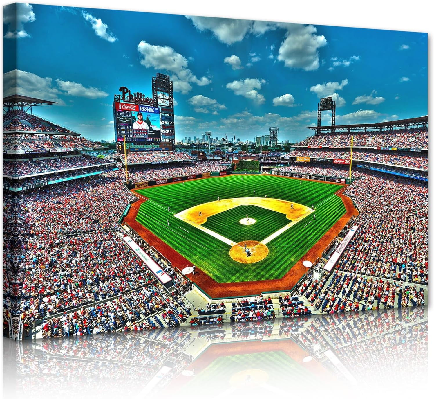 AEFER Canvas Wall Art Philadelphia Phillies Poster Citizens Bank Park ...