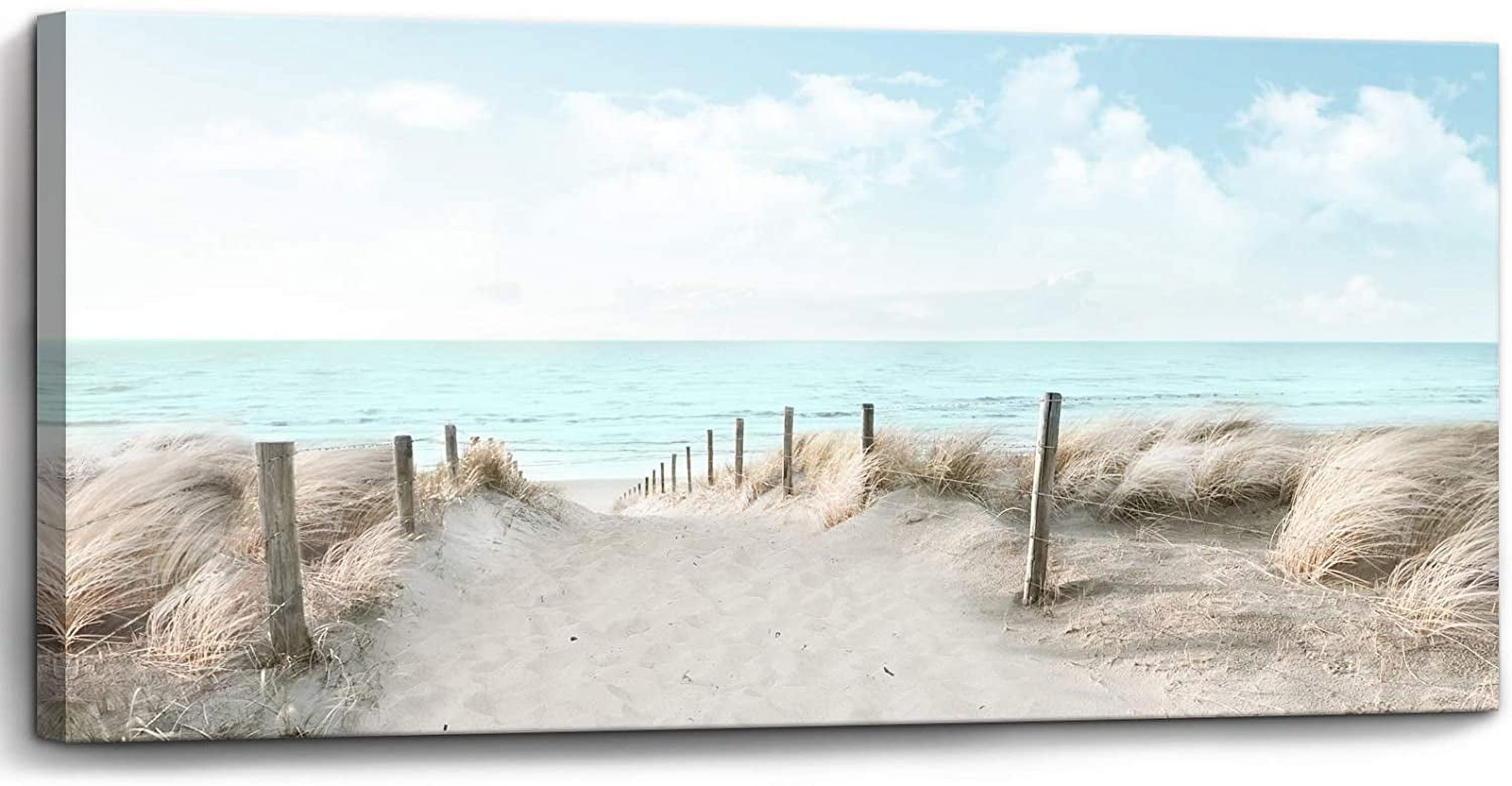 AEFER Canvas Wall Art Sky Beach Painting Picture Print on Canvas Wall ...