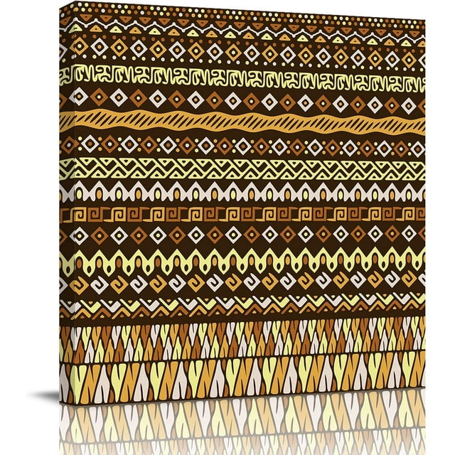 AEFER Canvas Wall Art Unframed Wall Decoration Africa Tribal Pattern ...