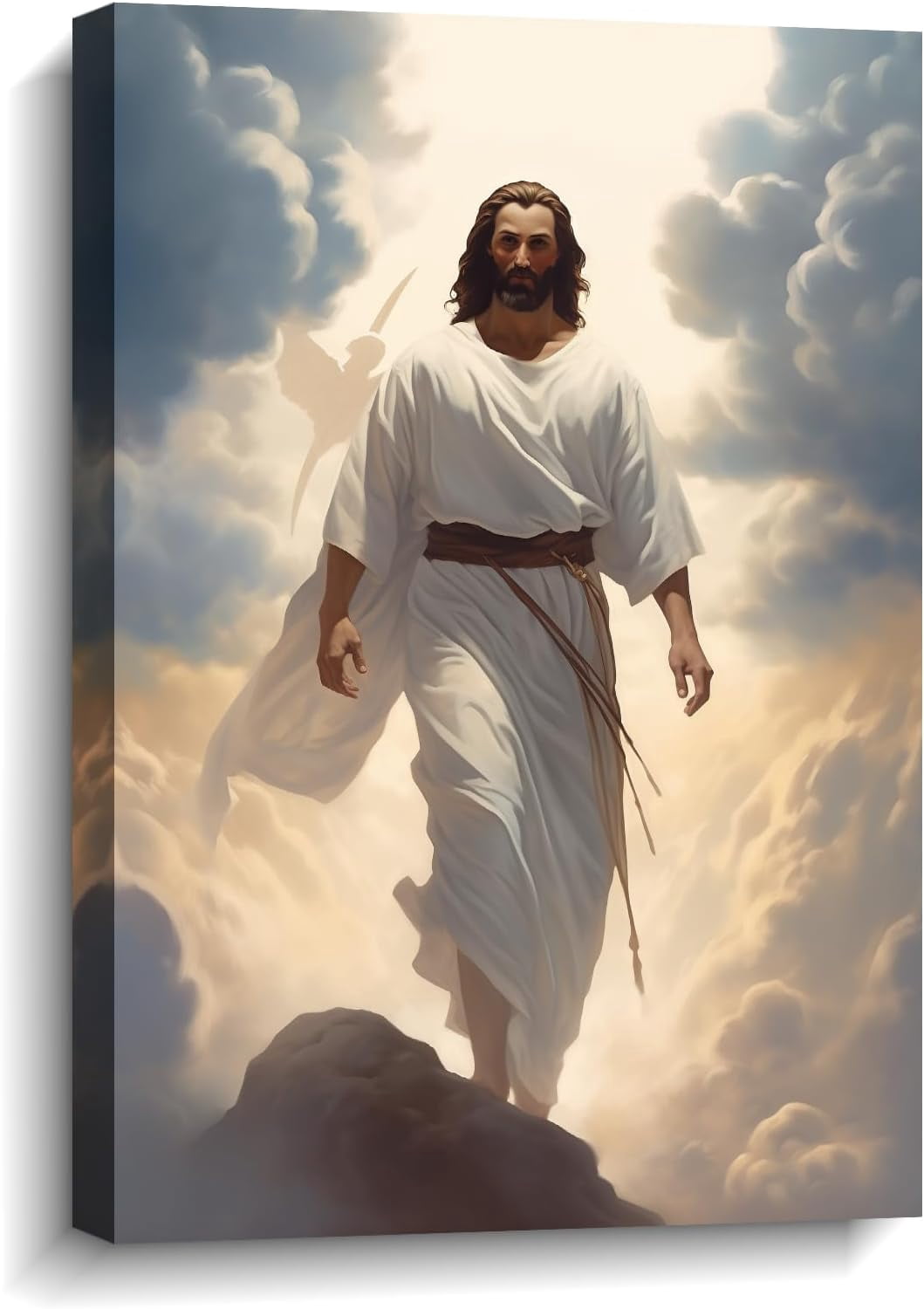 AEFER Christ Canvas Wall Art Jesus Poster Christ Picture Sky Painting ...