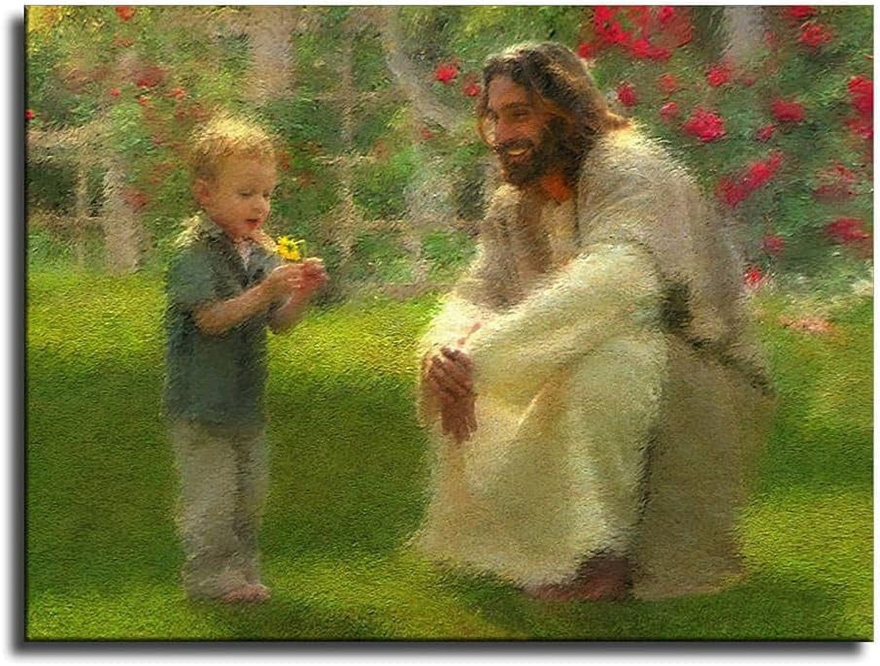 AEFER Christ Jesus and Child Wall Art Poster Picture Print Home Room ...