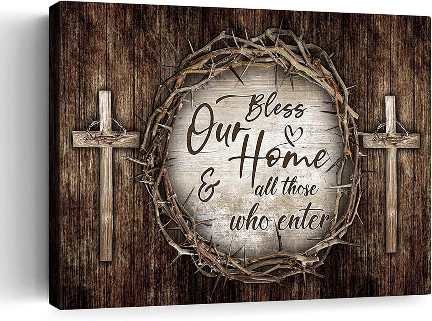 AEFER Christian Bible Verses Wall Art Scripture Religious Canvas Wall ...