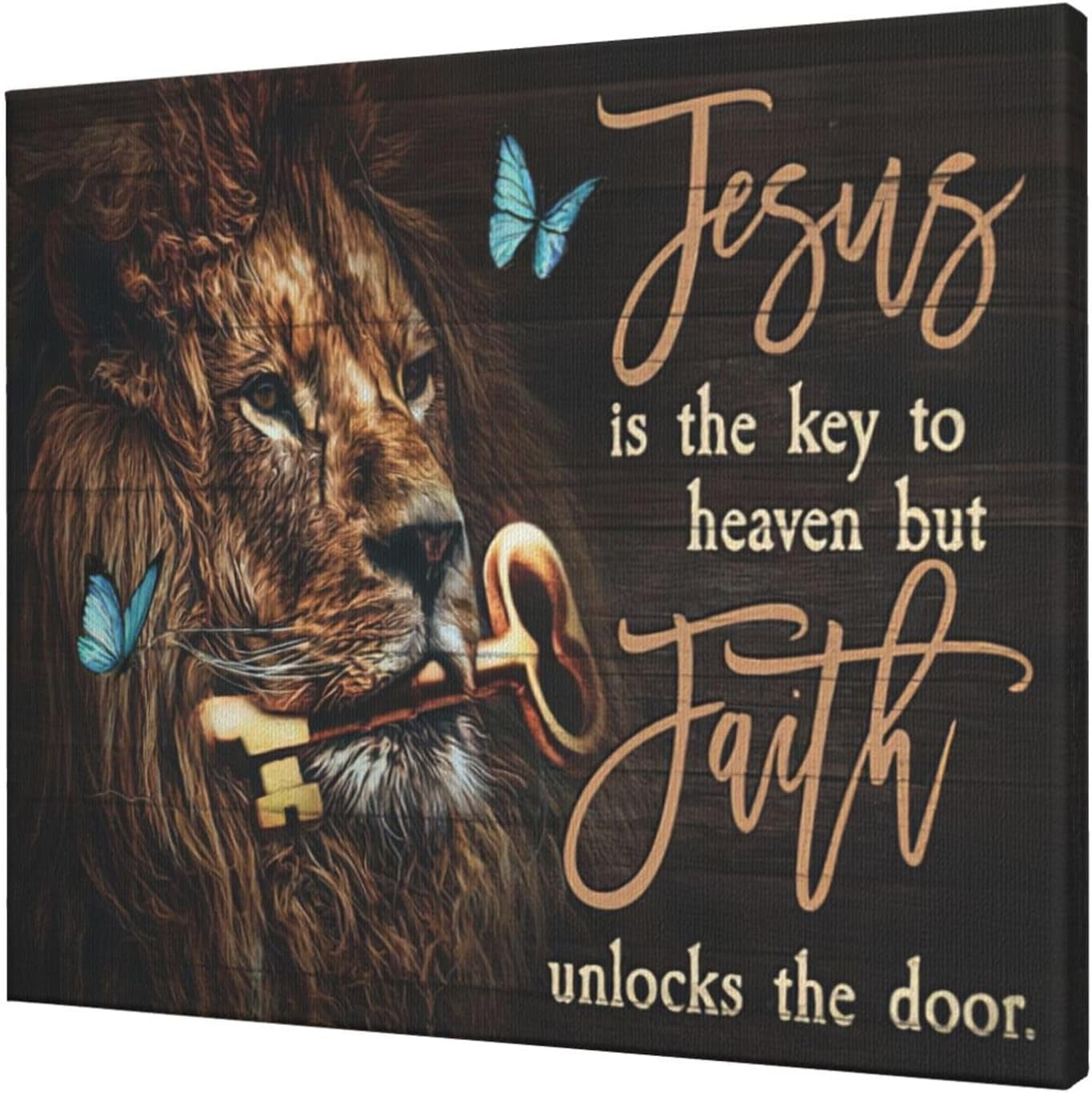 AEFER Christian Lion Bathroom Decor Wall Art Bible Verses Bathroom ...