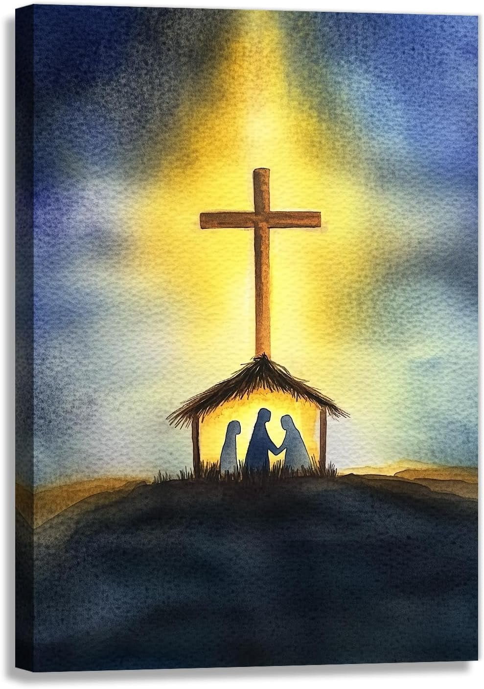 AEFER Christian Wall Art Abstract Catholic Cross Posters Prints Modern ...