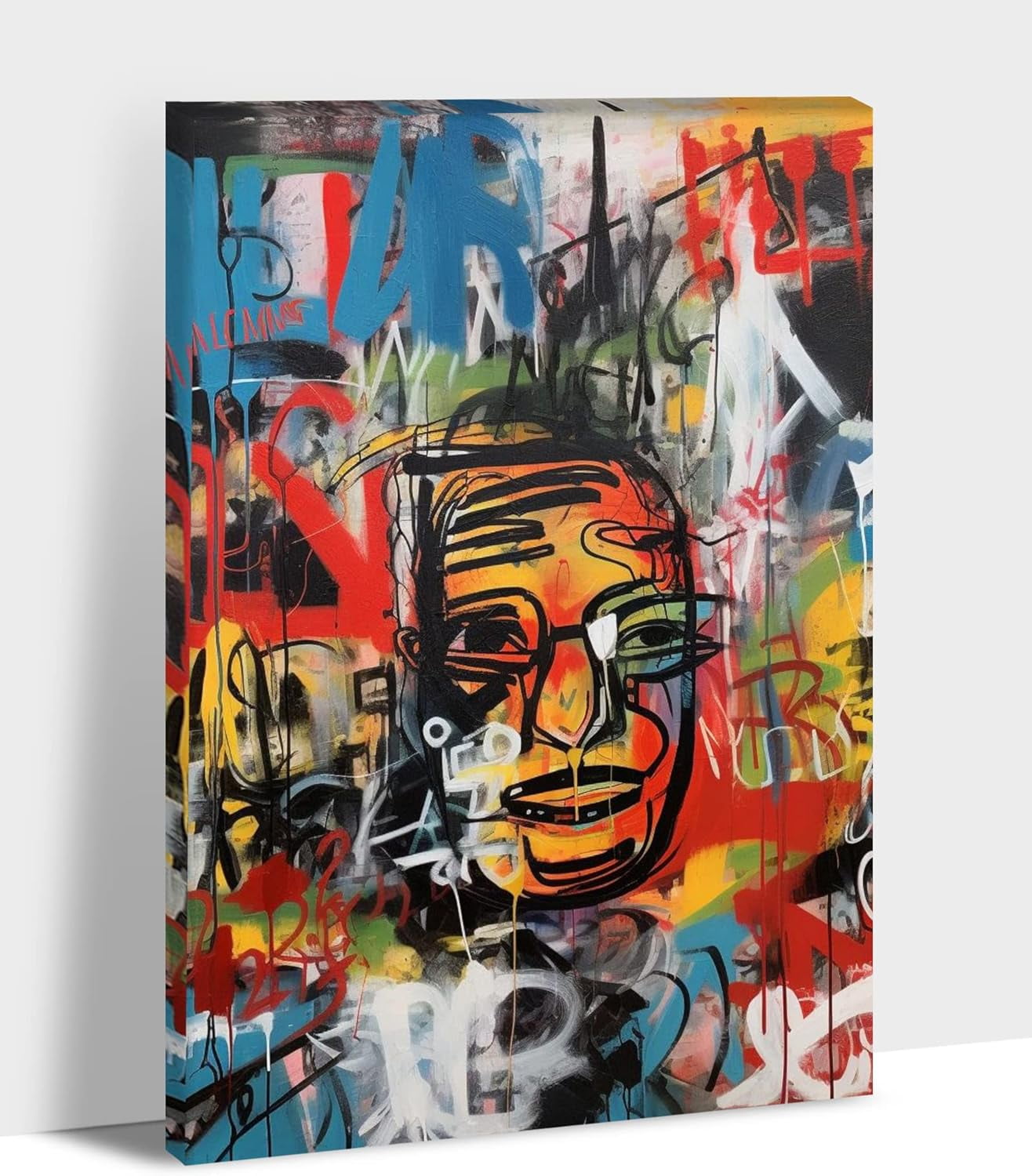 AEFER Classic Banksy Graffiti Canvas Wall Art, Street Graffiti Wall Art ...