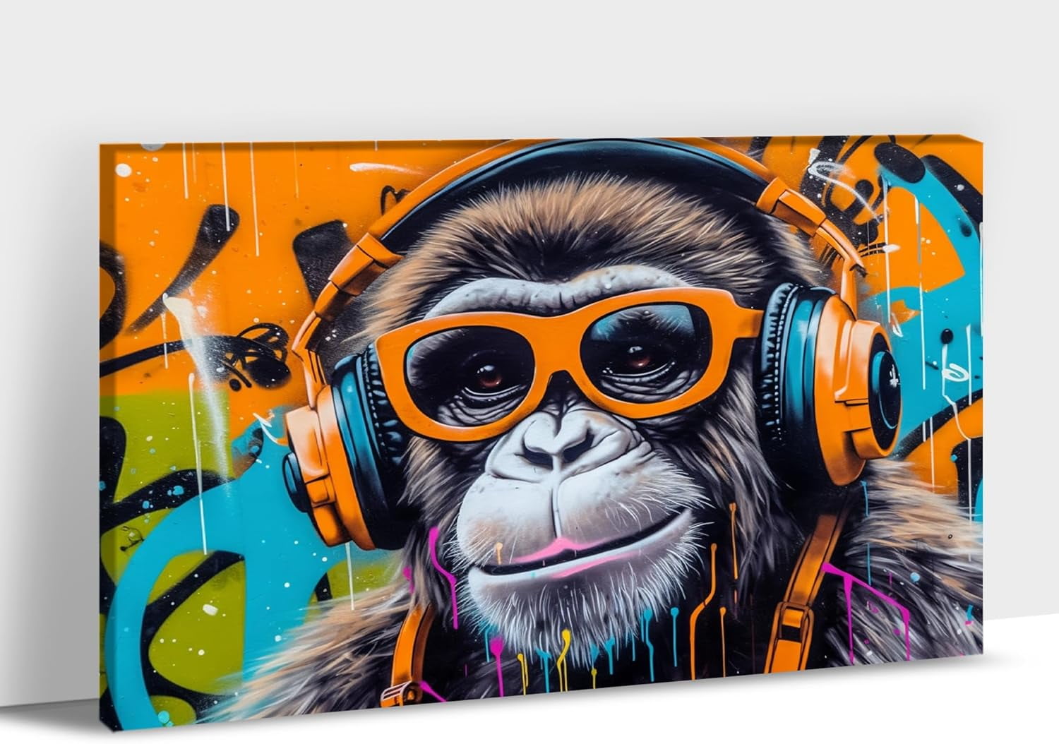 AEFER Colorful Street Art Canvas Prints, Modern and Cool Graffiti ...