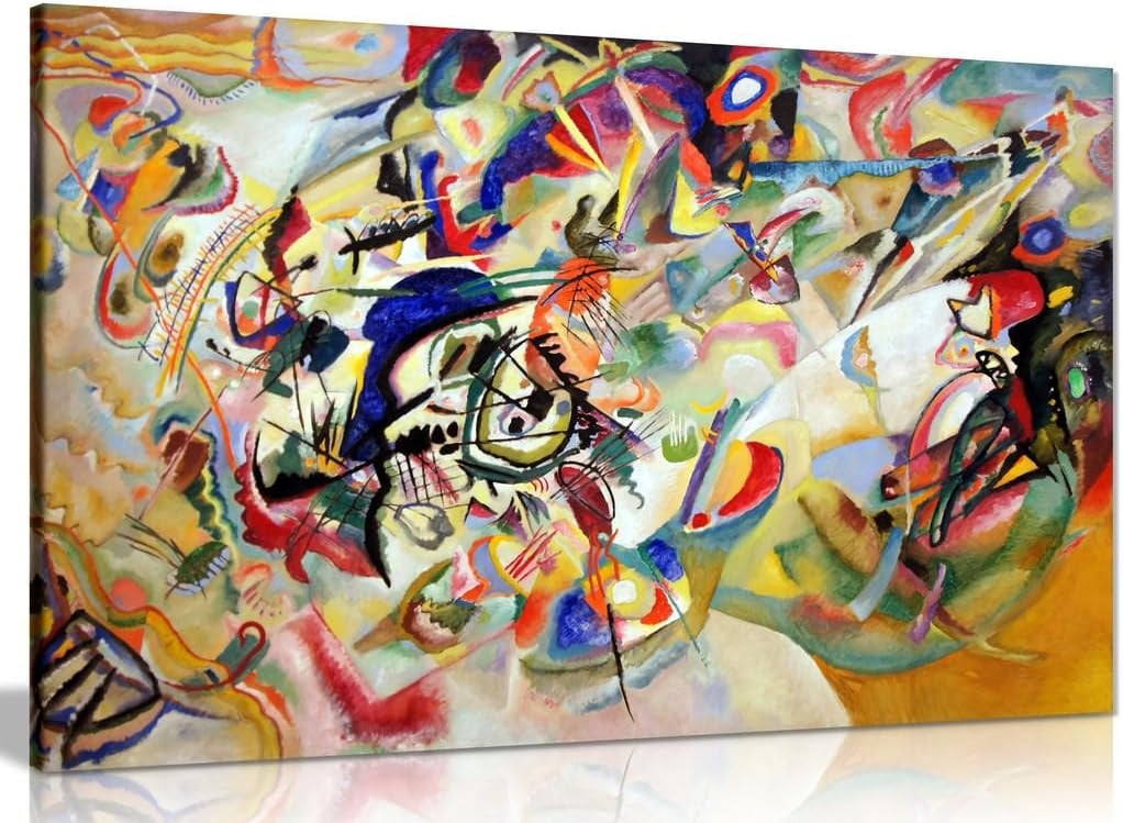 AEFER Composition Vii By Wassily Kandinsky Canvas Wall Art Picture ...