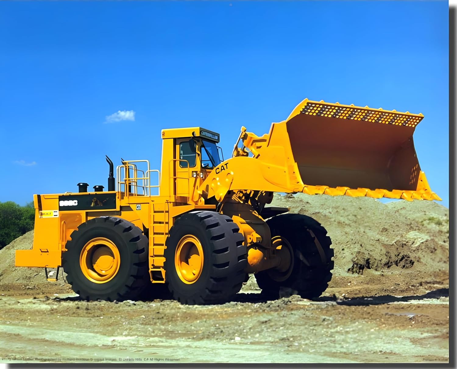 AEFER Construction Heavy Equipment Truck Wall Decor Caterpillar 992C ...