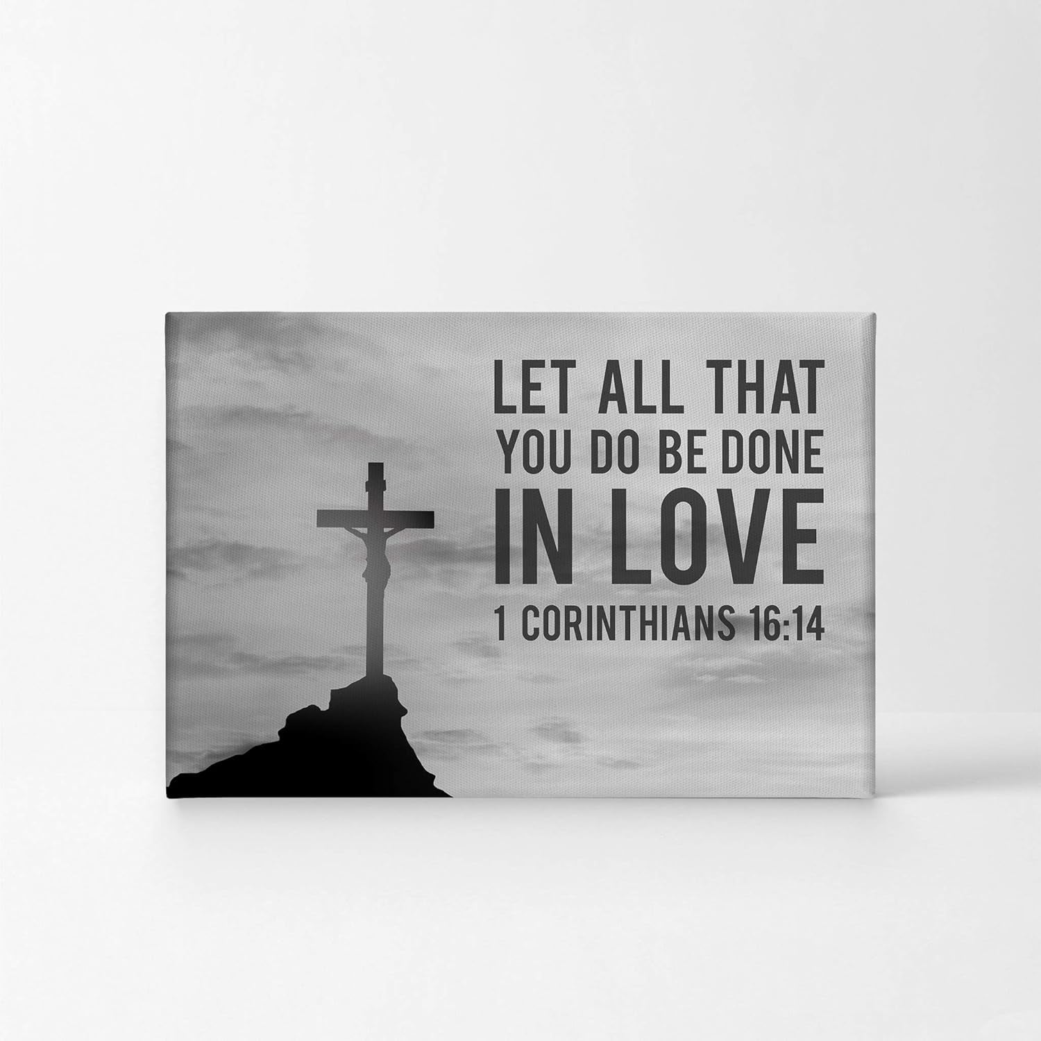 AEFER Corinthians 16:14 Bible Verses Canvas Print Scripture Wall Decor ...