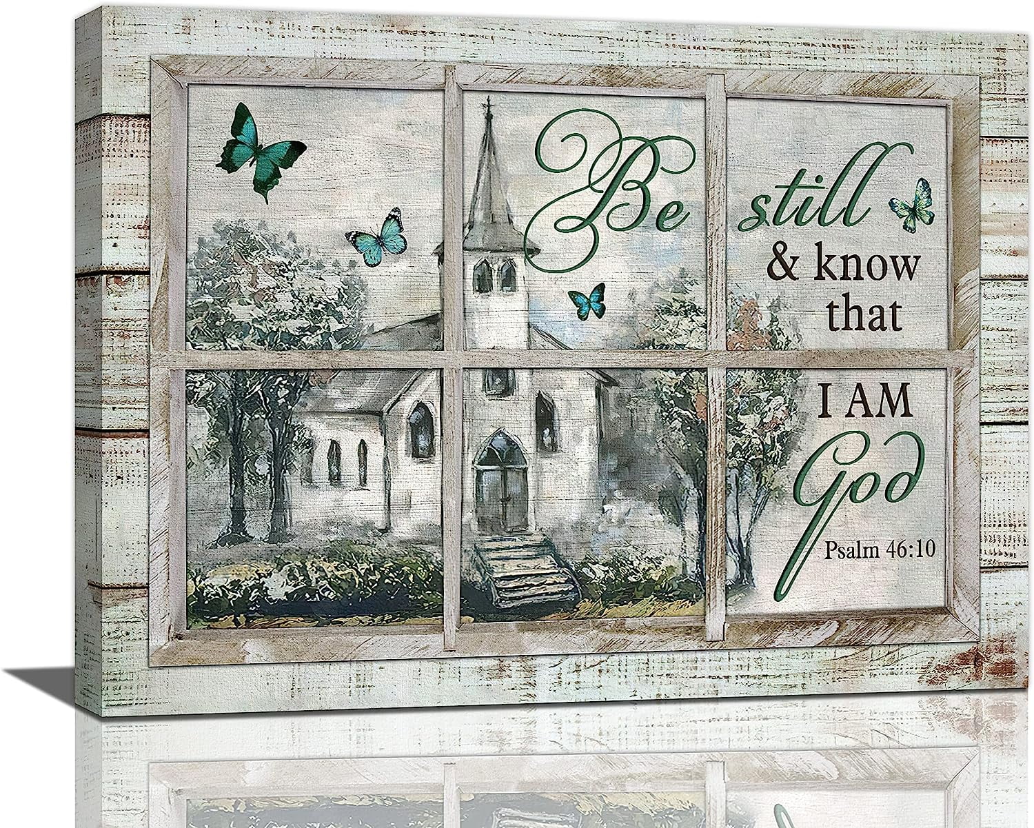 AEFER Country Church Wall Art Christian Religious Bible Verse Wall ...