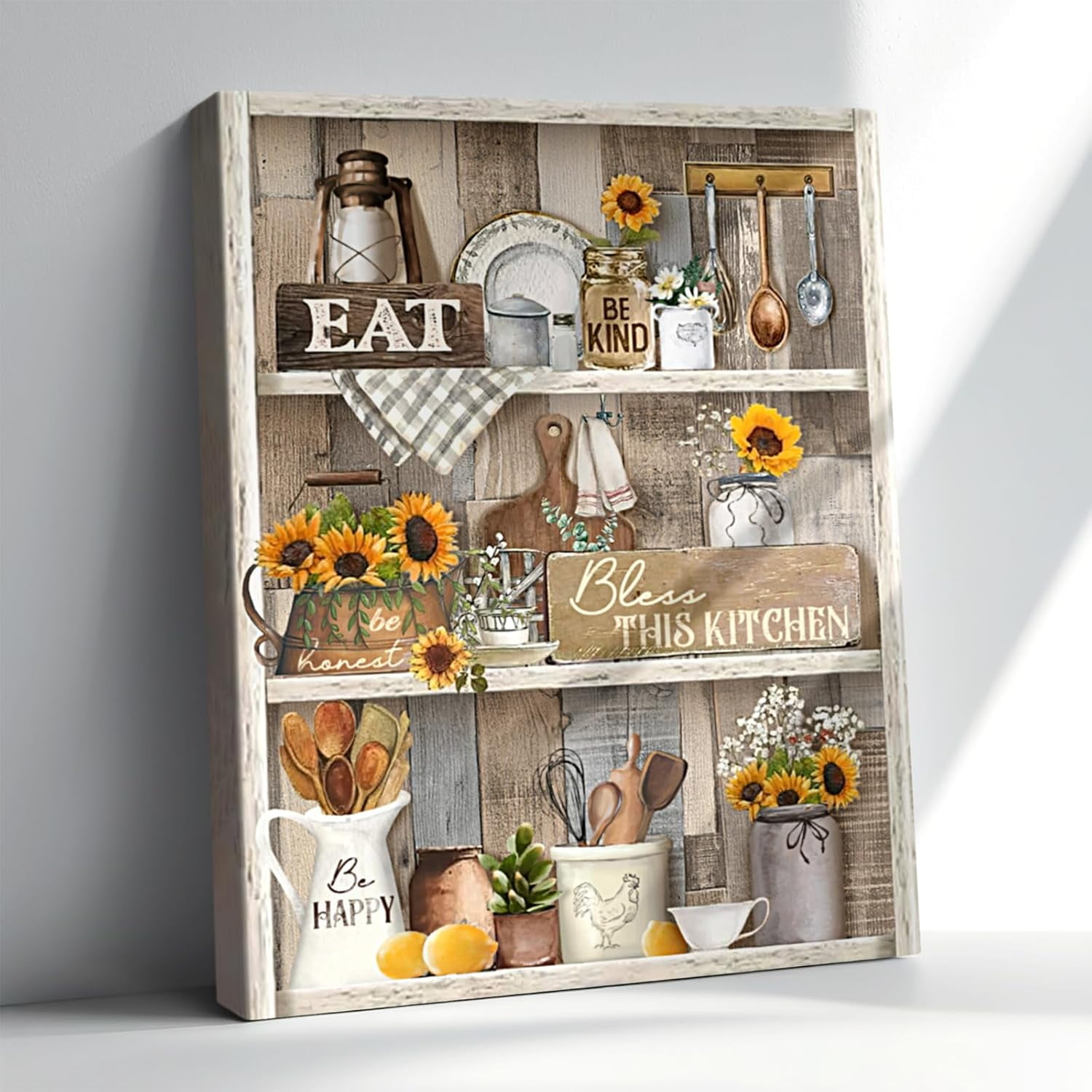 AEFER Country Kitchenwarewall Art Decor Rustic Farmhouse Country ...