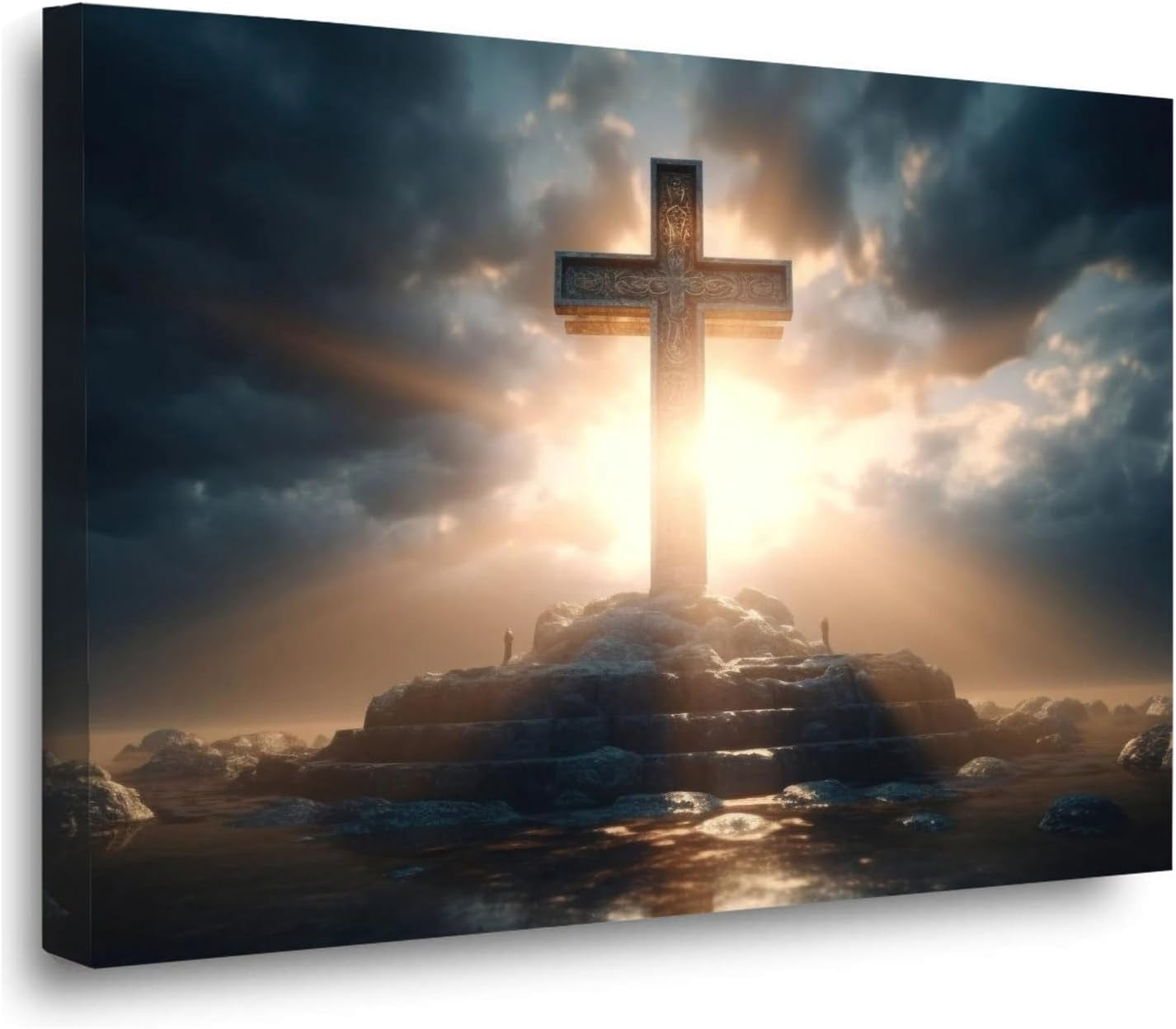 AEFER Cross Poster Print Vintage Christian Wall Art Modern Bedroom ...
